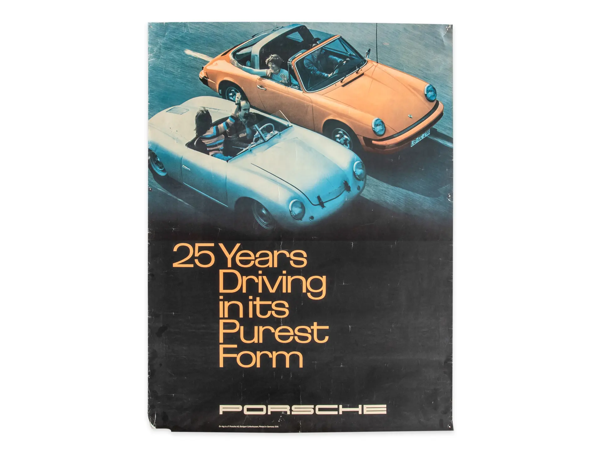 "25 Years Driving in its Purest Form" Porsche Advertising Poster | The ...