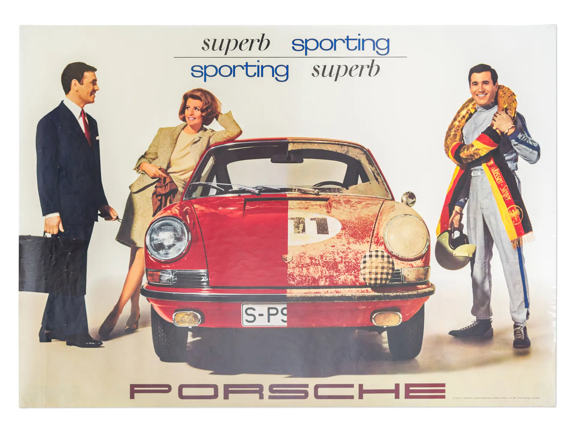 "Superb/Sporting" Porsche Advertising Poster, 1967 | The White ...