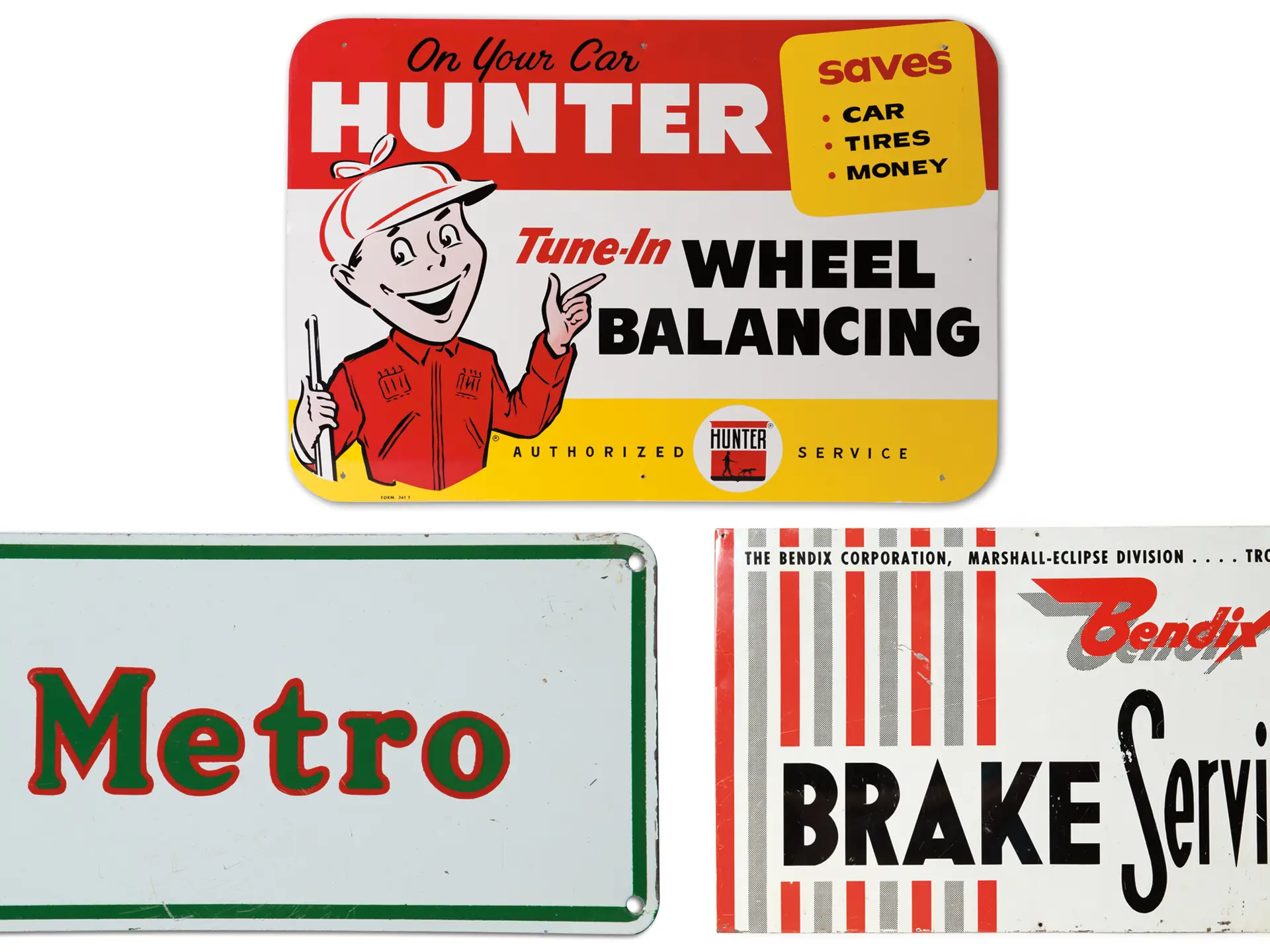 Three Service Station Signs | The Dingman Collection 2012 | RM Sotheby's