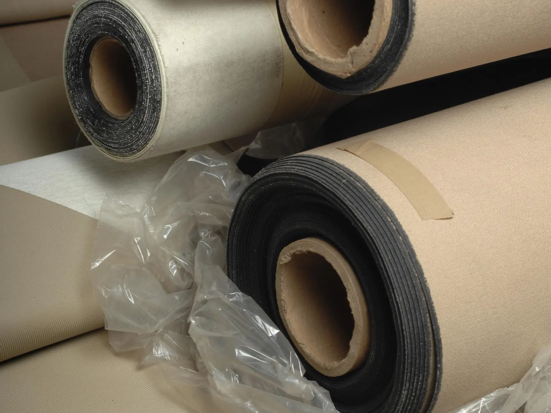 Large Lot of Convertible Top Material and Vinyl Upholstery Material ...