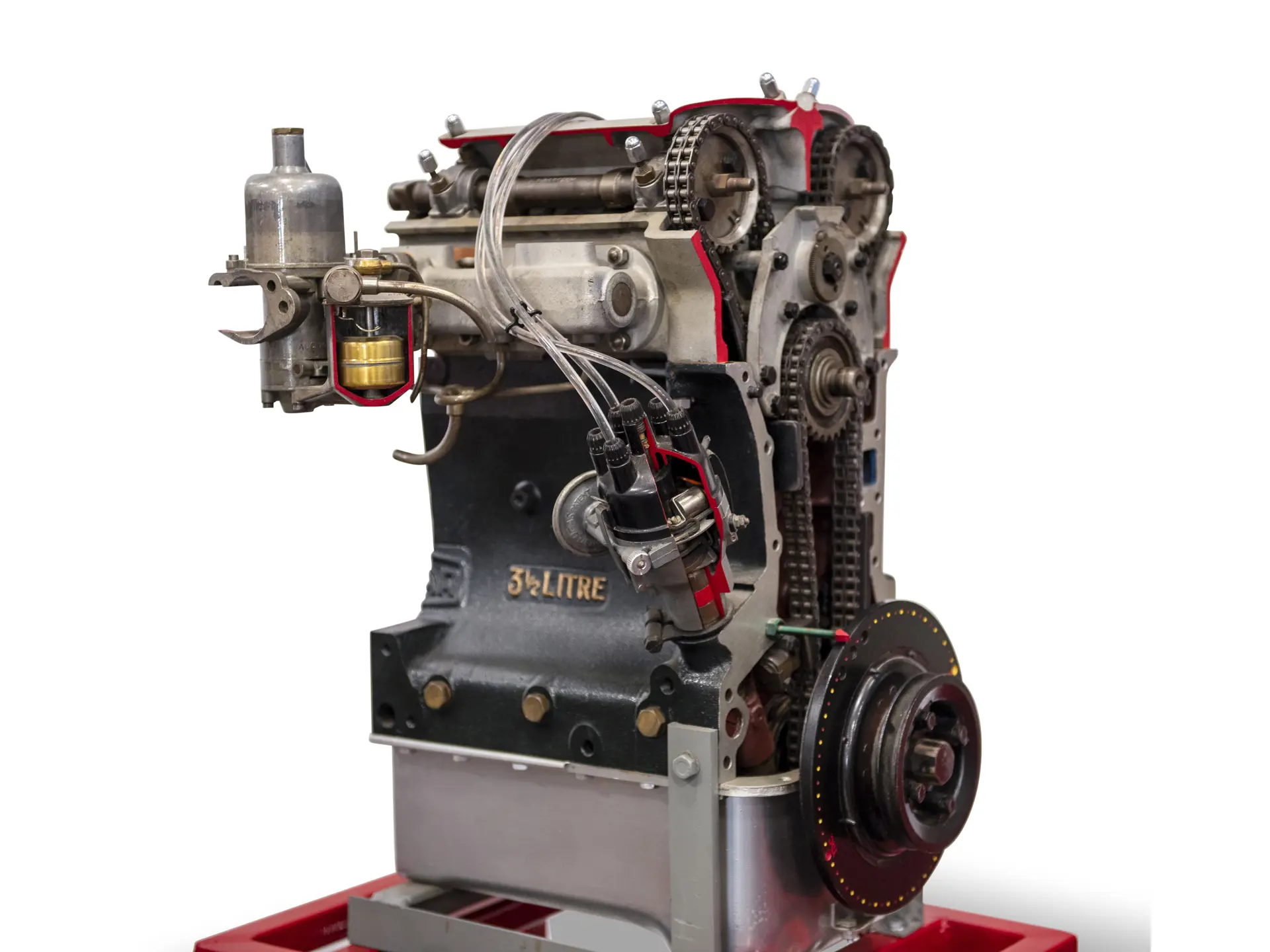 Cutaway Jaguar 3 1/2-Litre Partial Engine with Stand | Gene Ponder ...