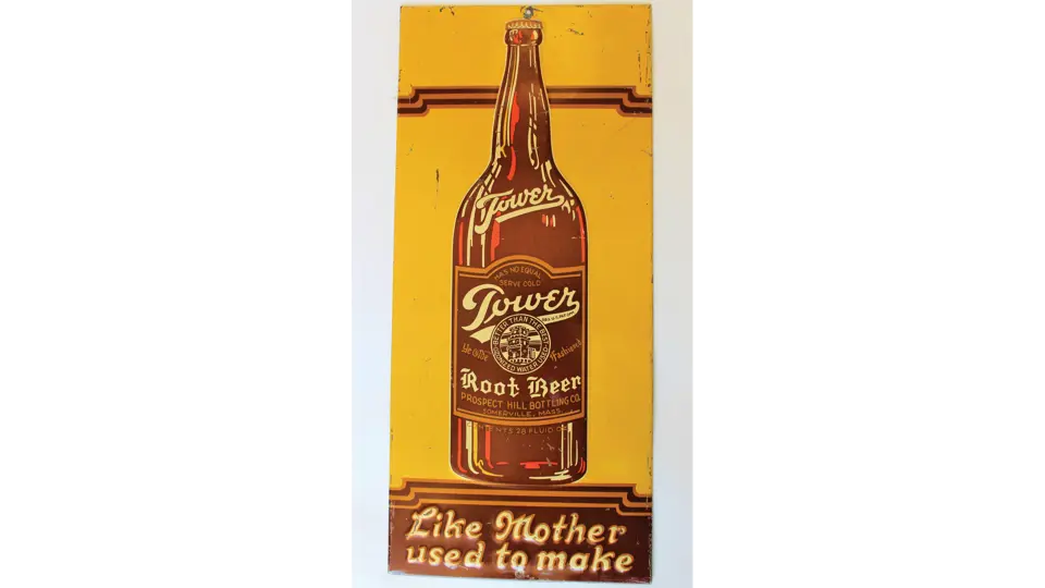 Tower Root Beer Tin Sign | Auburn Fall 2018 | RM Sotheby's