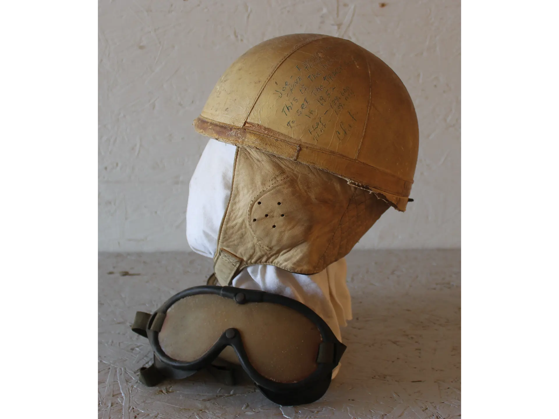 Chet Miller Helmet and Goggles, Worn in 1952 Indianapolis Record ...