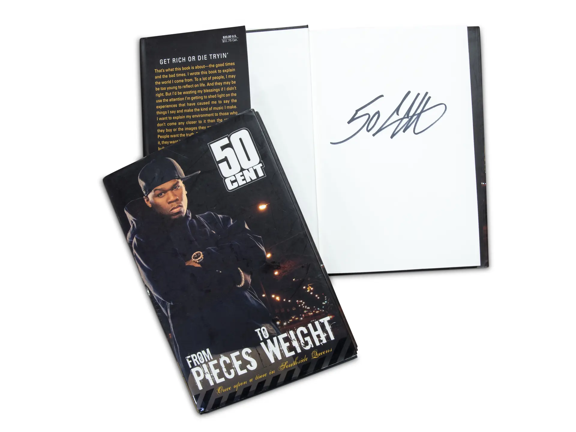 Two 'From Pieces to Weight' by 50 Cent Books, Signed | The Cohen ...