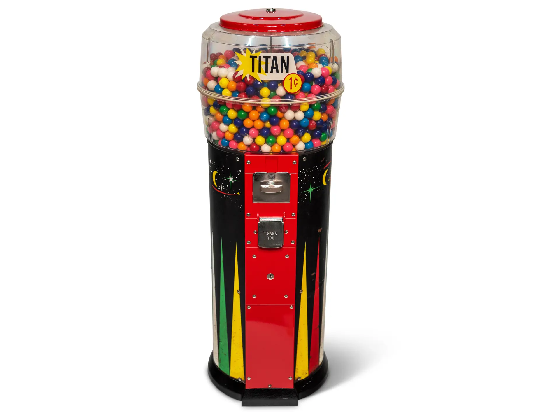 Titan Oak 1¢ Gumball Machine | Handle with Fun | RM Sotheby's