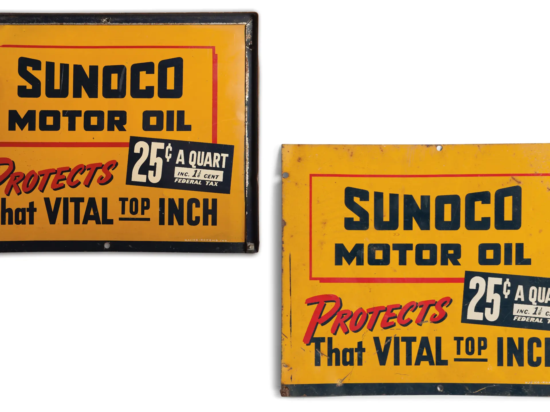 Two Sunoco Signs | The Dingman Collection 2012 | RM Sotheby's