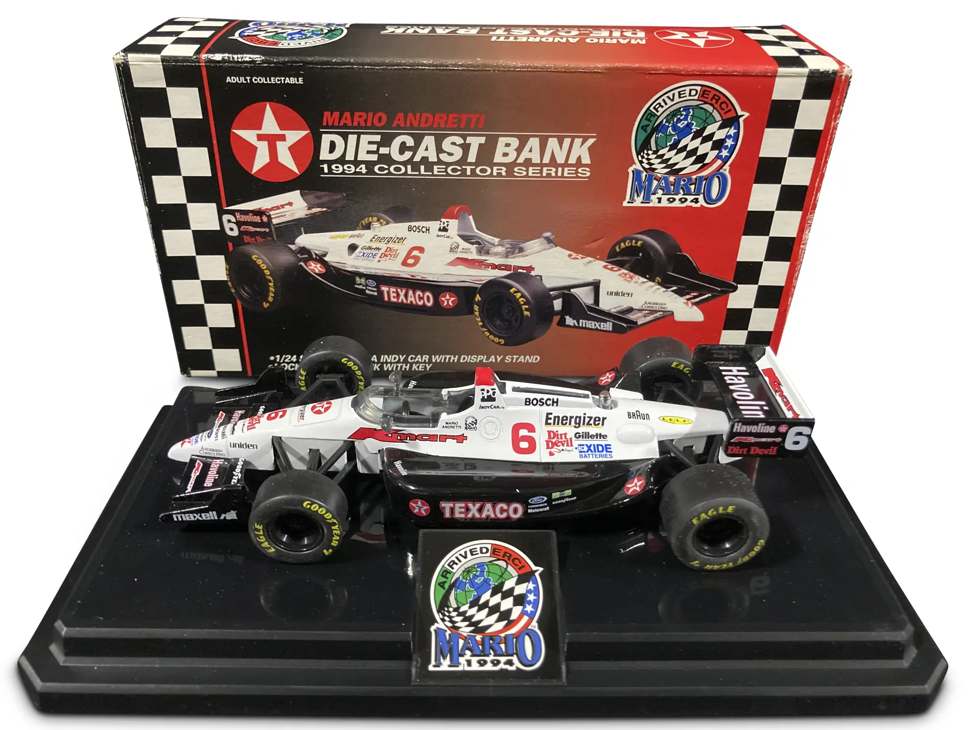 1994 Lola Newman-Haas #6 Mario Andretti Indy Car 1:24 Scale Die-Cast ...