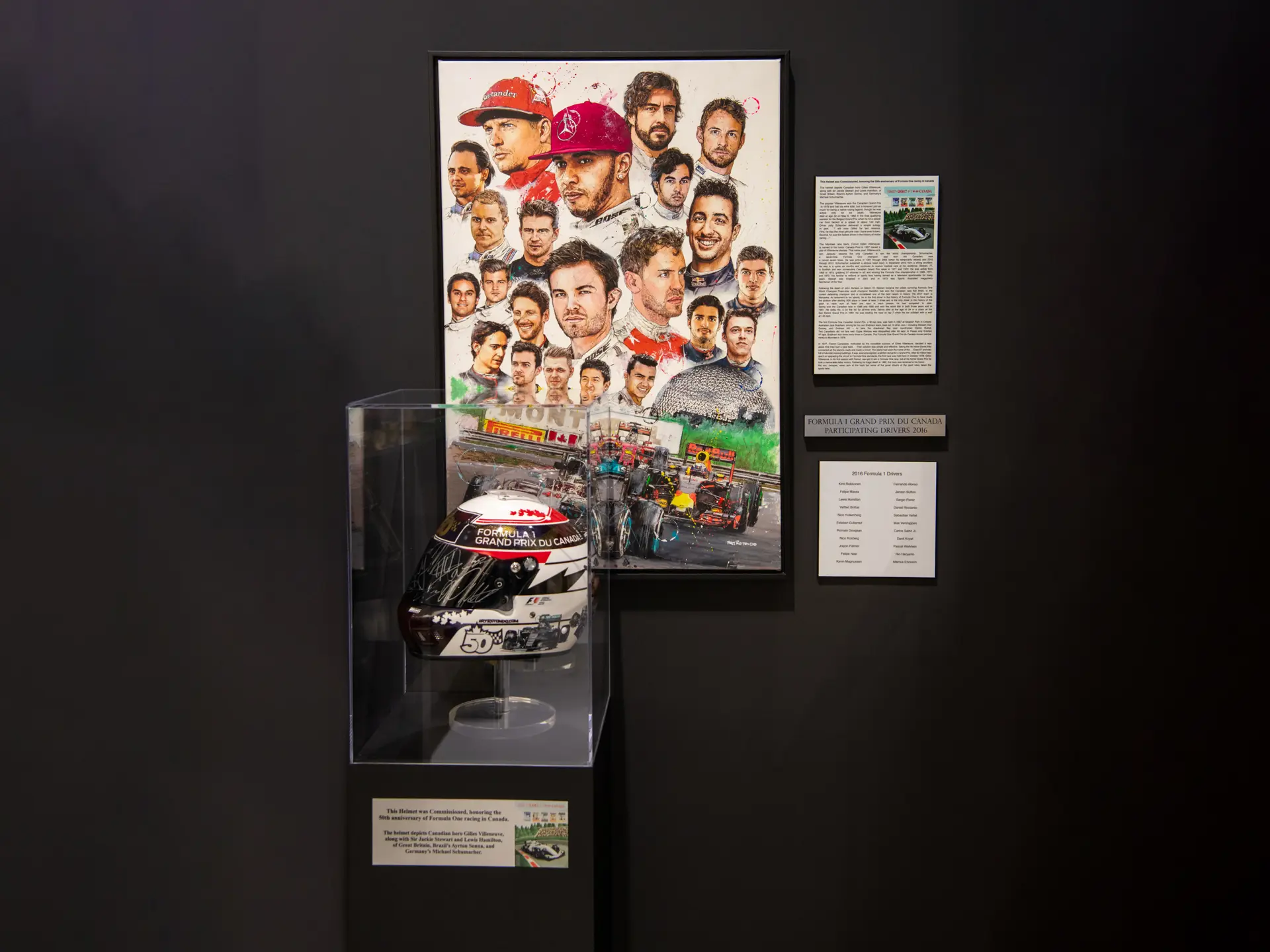 50th Anniversary of Formula 1 Racing in Canada Autographed Racing ...