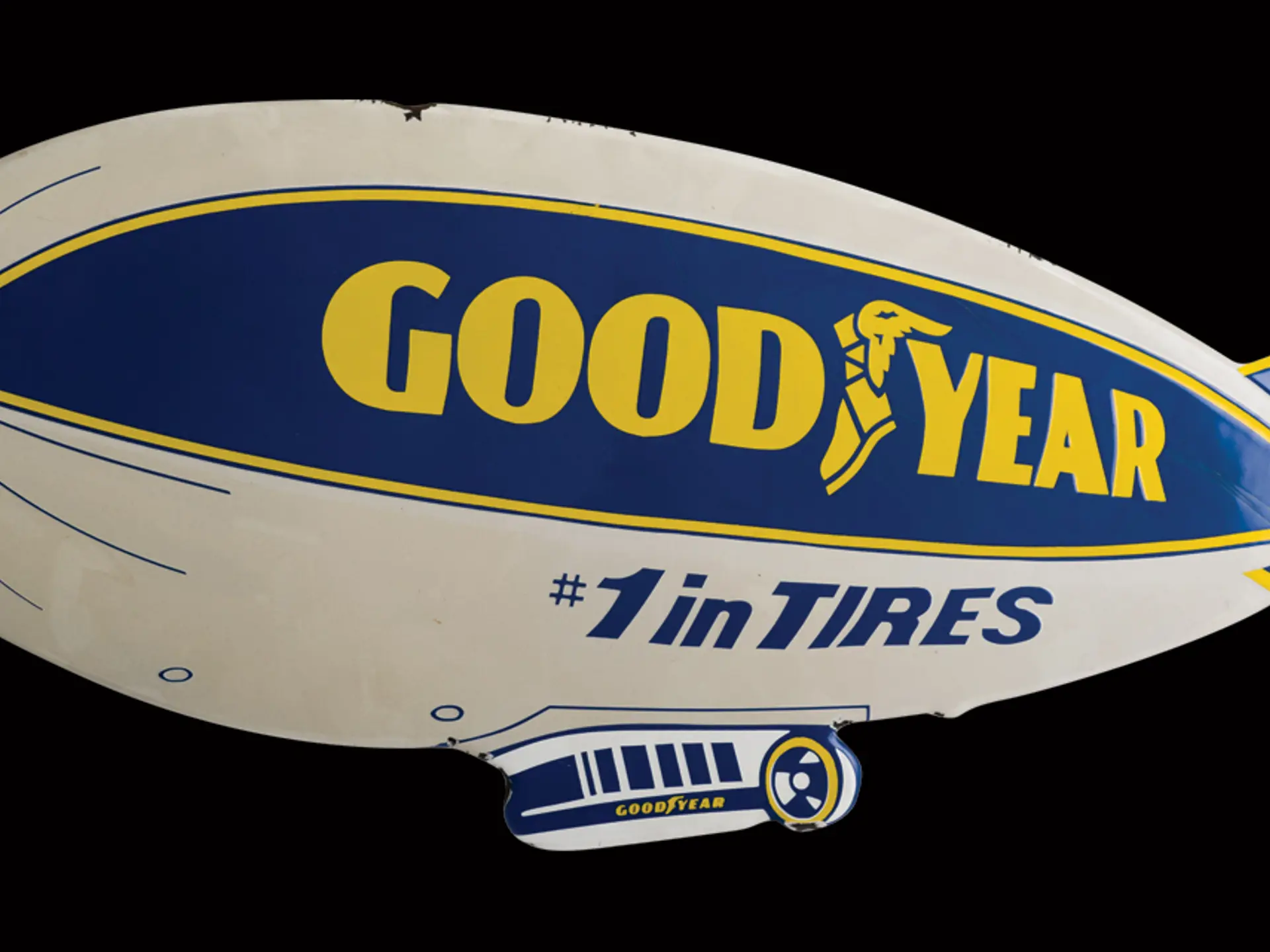 Goodyear: #1 in Tires Blimp Dealer Sign | Vintage Motor Cars of Hershey ...