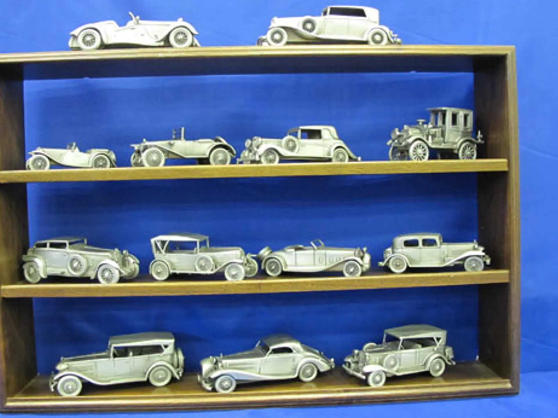 13-Pewter Miniature Cars and Display Case 1/43 Scale | Auburn Fall 2012 ...