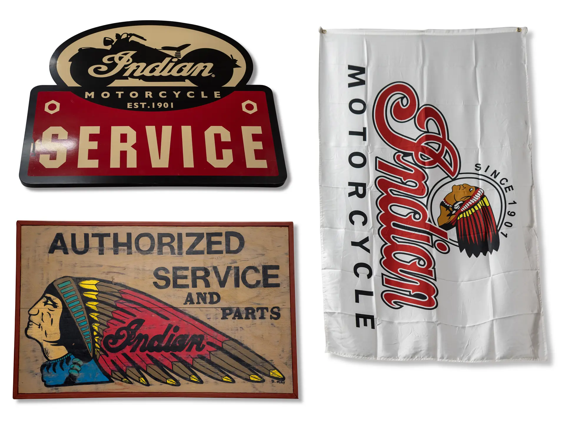 Indian Motorcycle Reproduction Signs and Flag | Handle with Fun | RM ...