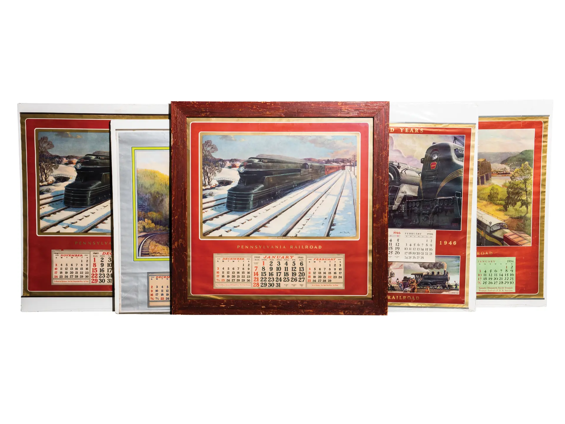 Pennsylvania Railroad Calendars, Assorted Months and Years | The ...