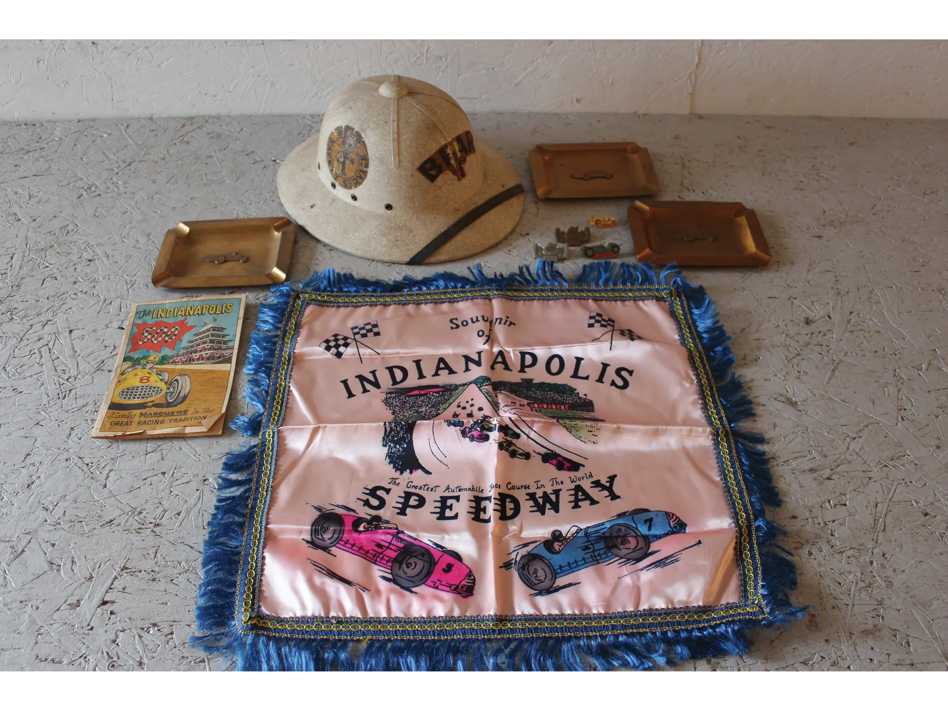 1950 Indianapolis 500 Pit Badges, Novi Ashtrays, and Memorabilia ...