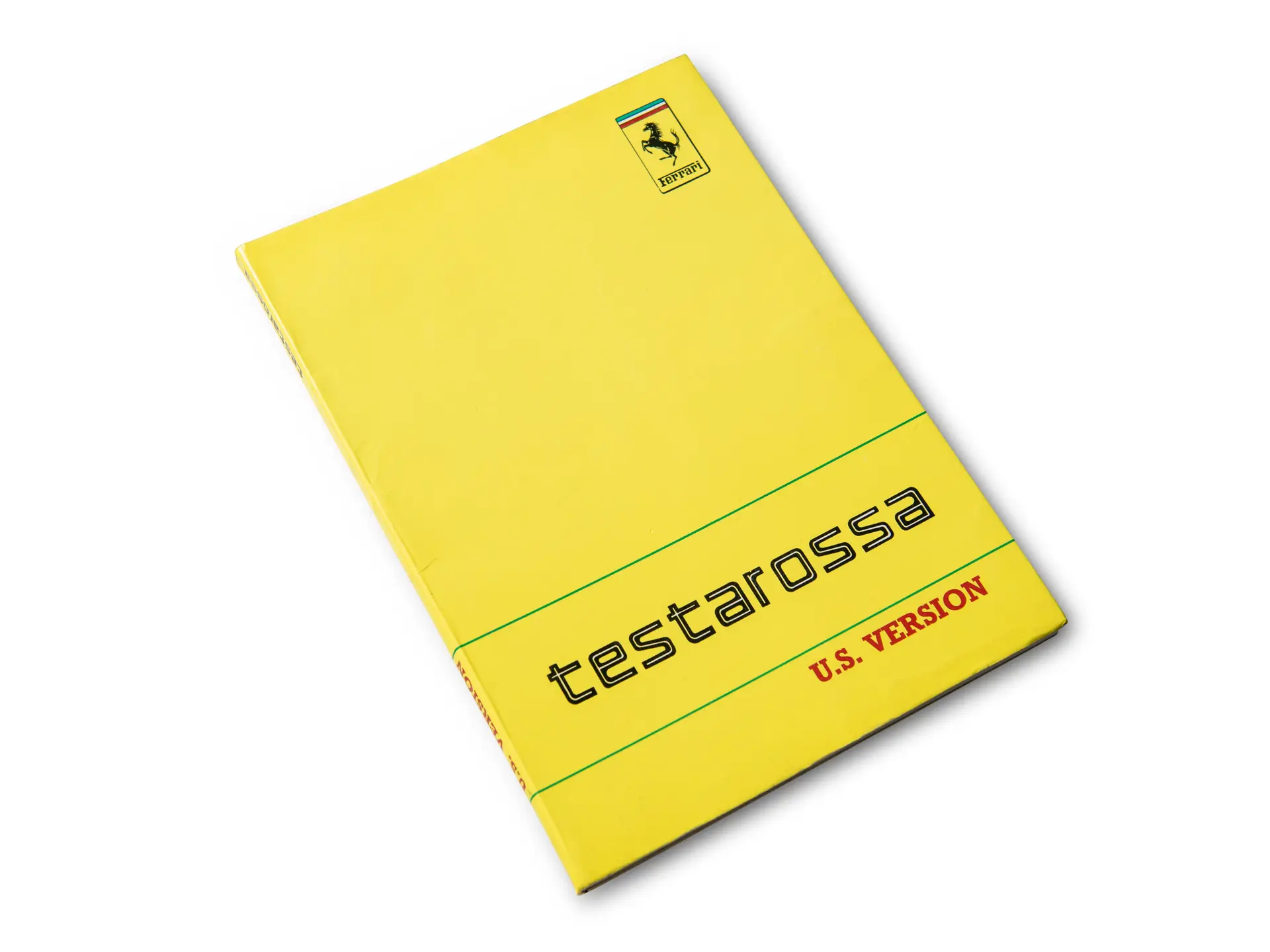 Ferrari Testarossa Owner's Manual, US Version, 1989 | Open Roads, Fall ...