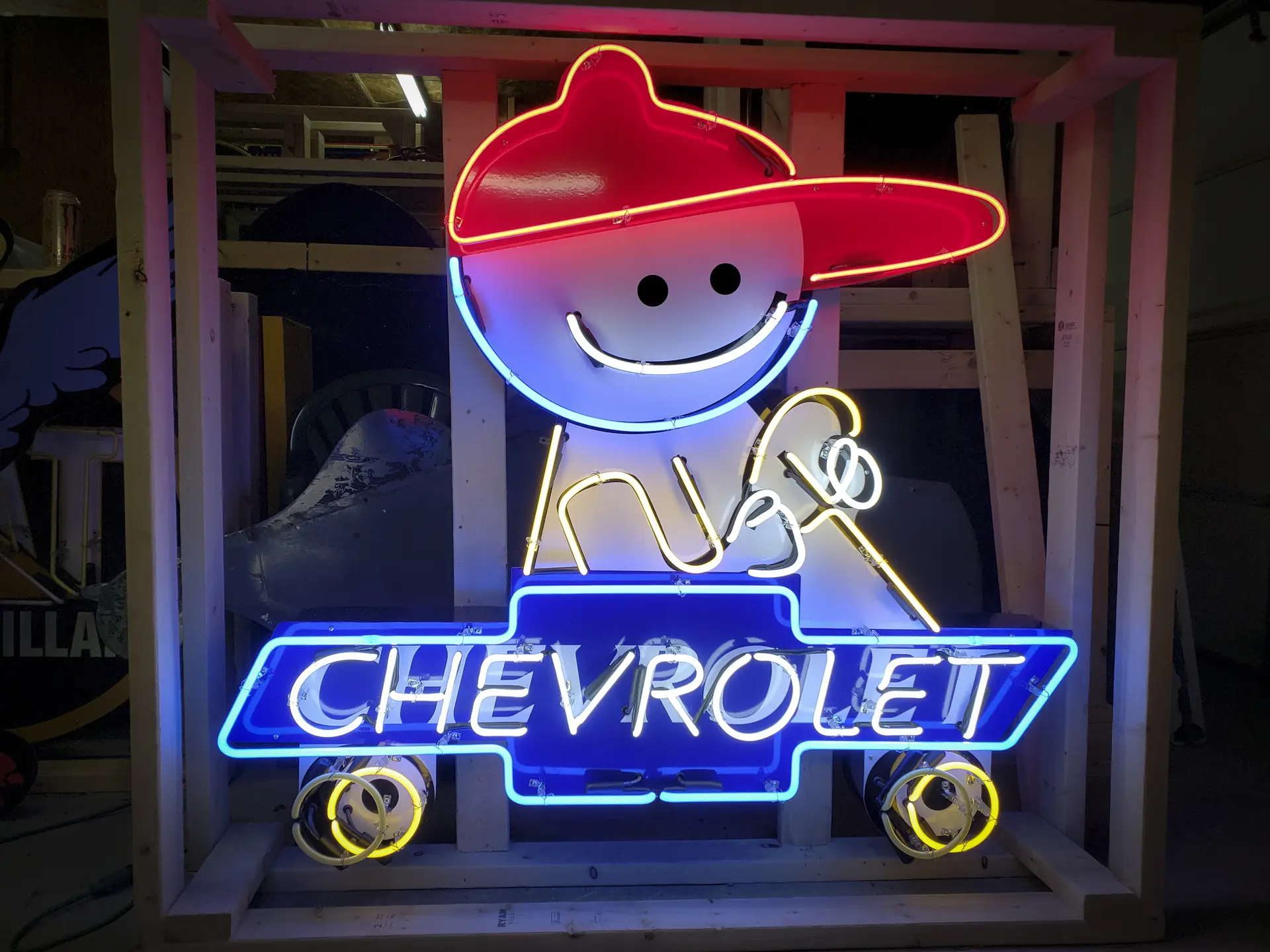 Chevrolet Custom-Made Animated Neon Tin Sign | Auburn Fall 2020 | RM ...