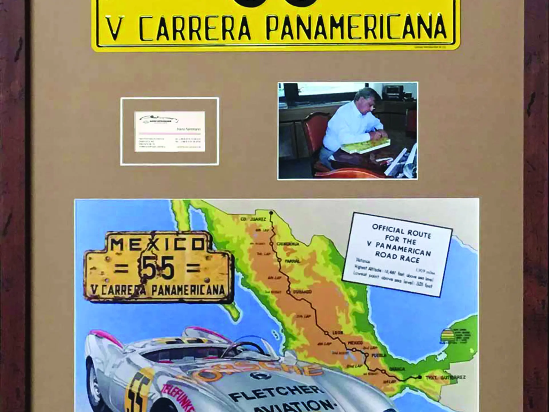 V Carrera Panamericana Signed Rally Plaque | Santa Monica 2017 | RM ...