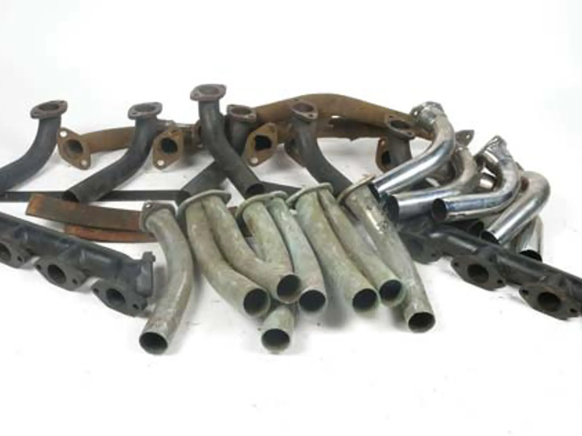 Cast iron exhaust manifolds (Ardun???) and various drag car exhaut ...