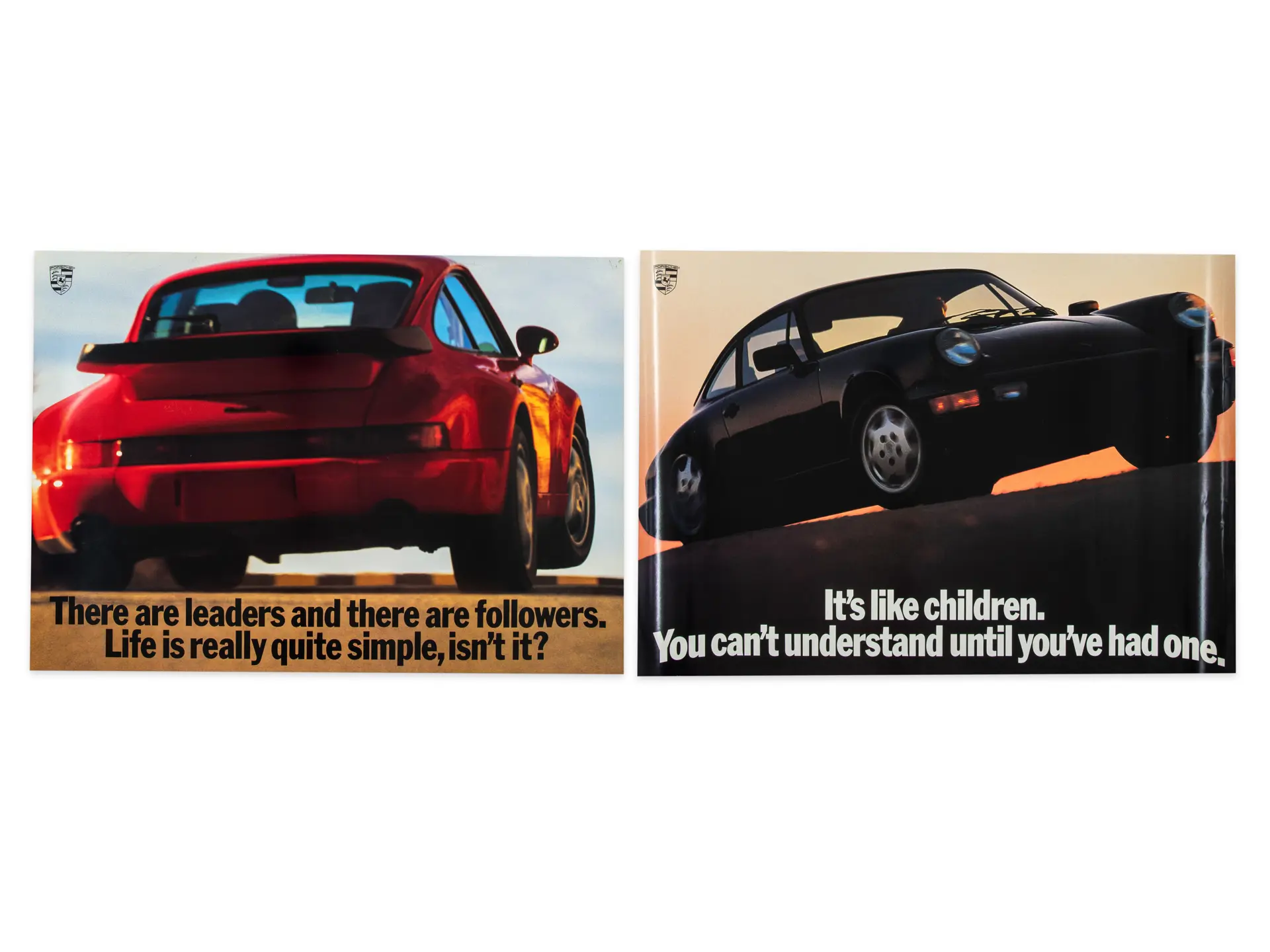 Two Porsche 911 Advertising Posters | The White Collection | Online ...