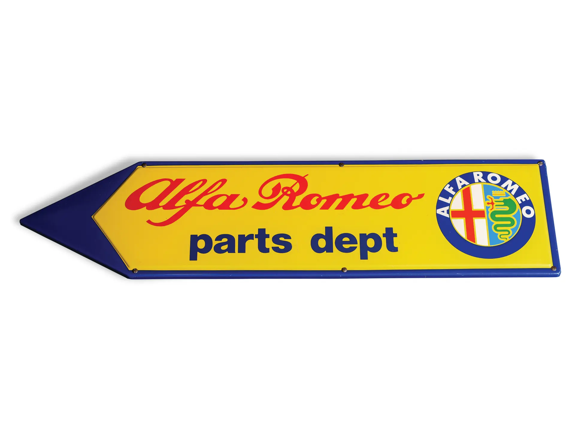 Alfa Romeo Parts Dept. Sign | Hershey 2019 | RM Sotheby's
