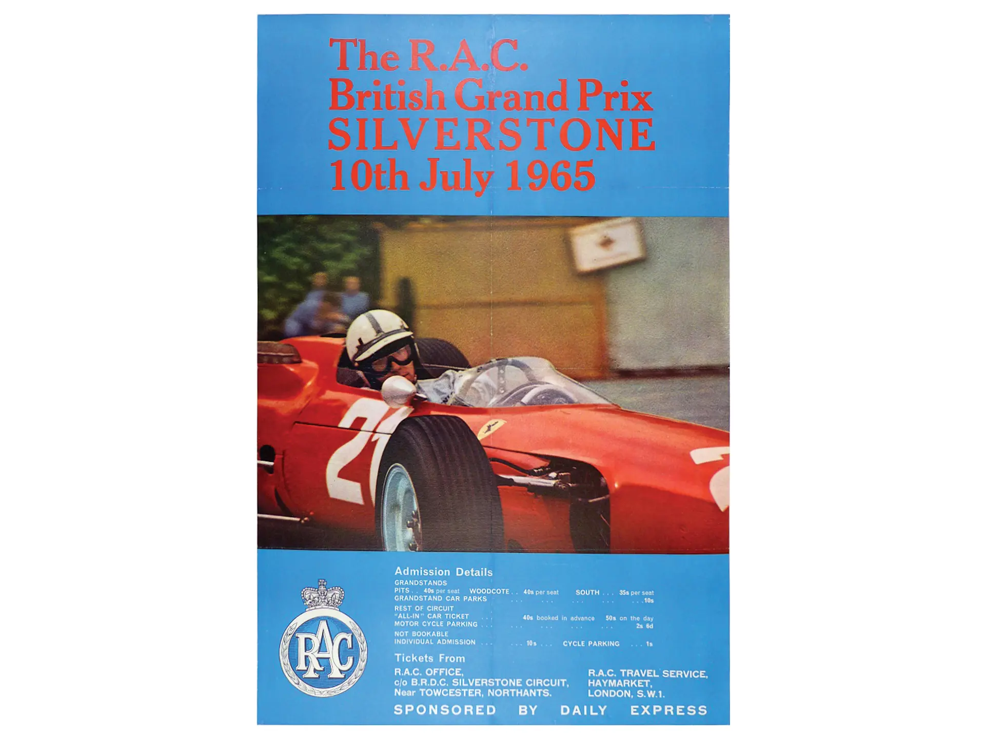 The R.A.C. British Grand Prix, Silverstone, 1965 | Original Racing ...
