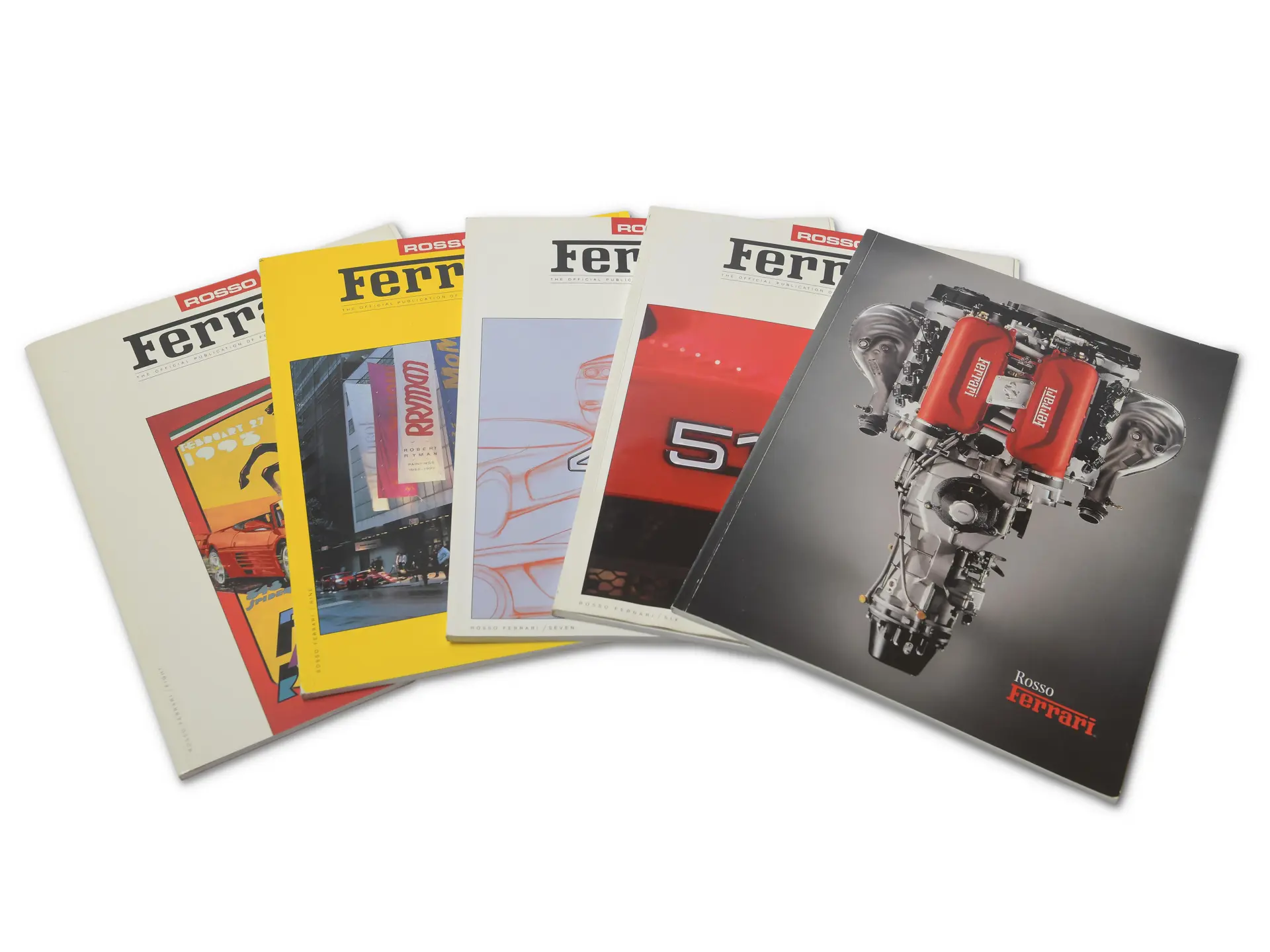Five Rosso Ferrari Magazines | The Garagista Collection | RM Sotheby's