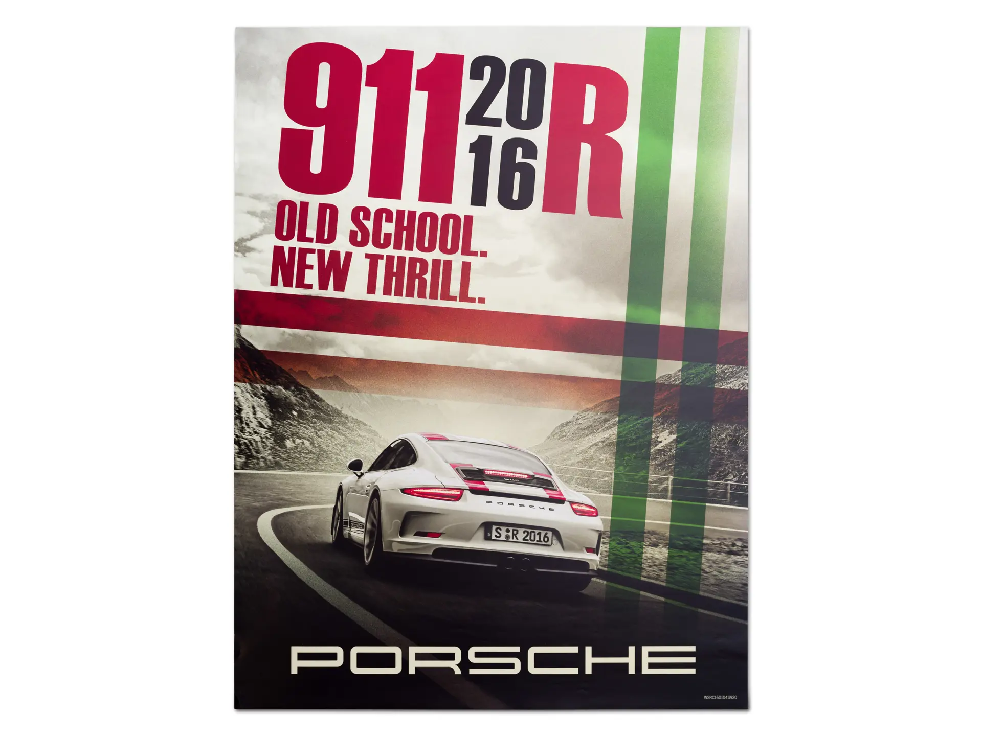 "2016 911 R Old School. New Thrill." Porsche Advertising Poster | The ...