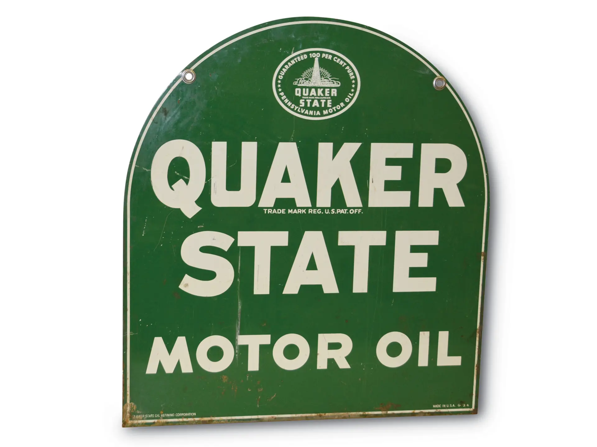 Quaker State Motor Oil Sign | Auburn Spring 2019 | RM Sotheby's