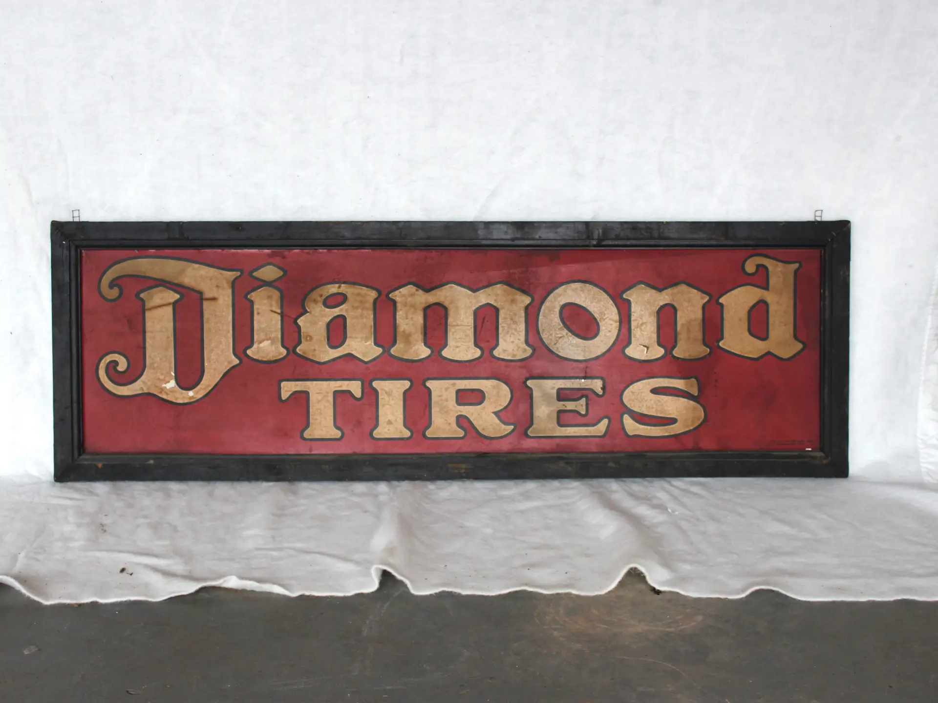 An original, self framed, tin painted Diamond Tires sign, | Hilton Head ...