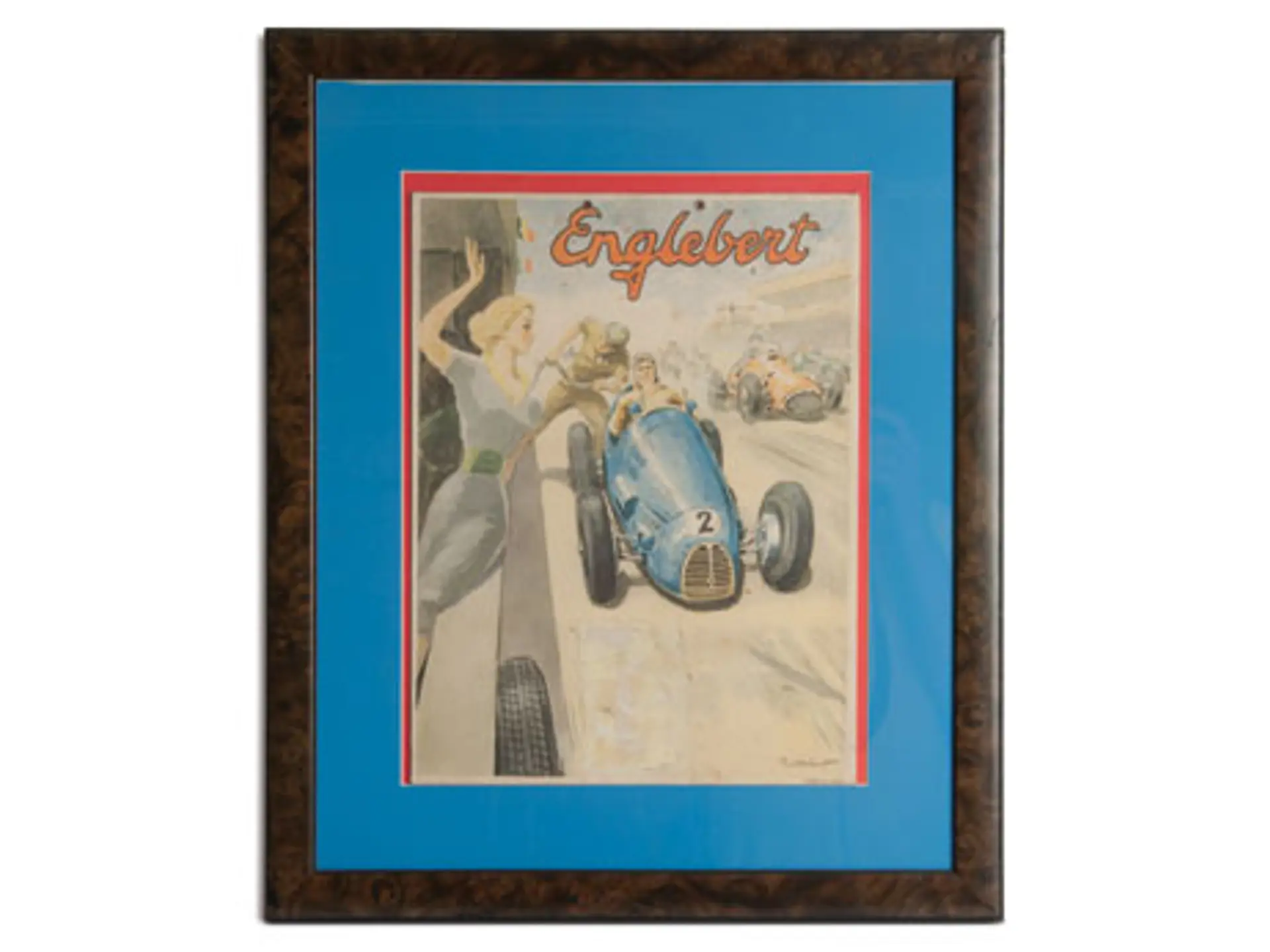 Original "Englebert Tire" Framed Image (20" X 24") | Auburn Fall 2013 ...