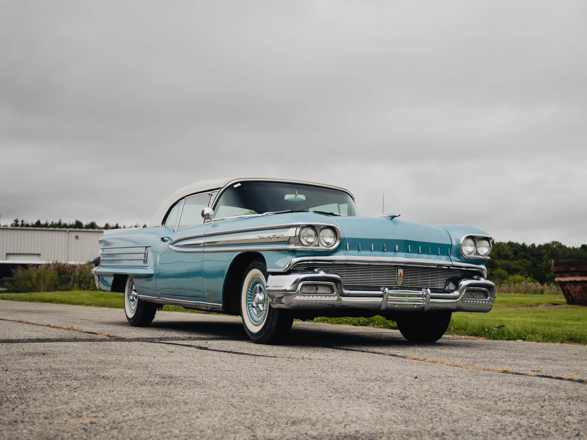 1958 Oldsmobile Ninety-Eight Convertible | Hershey 2023 | RM Sotheby's