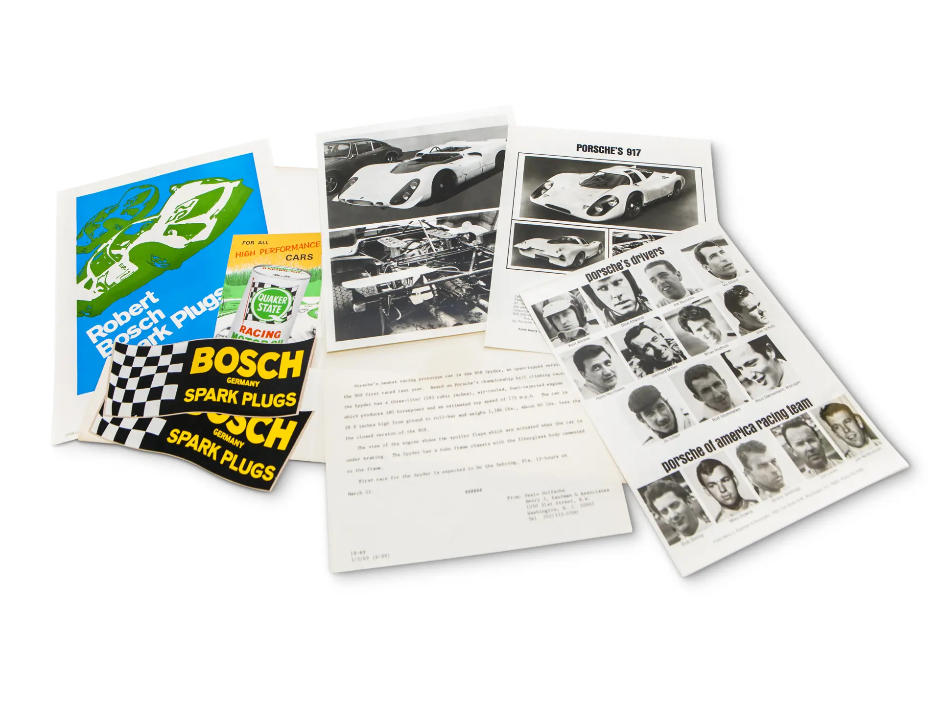 Porsche 908 Spyder and 917 Press Kit, 1969 | A Lifetime of Porsche ...