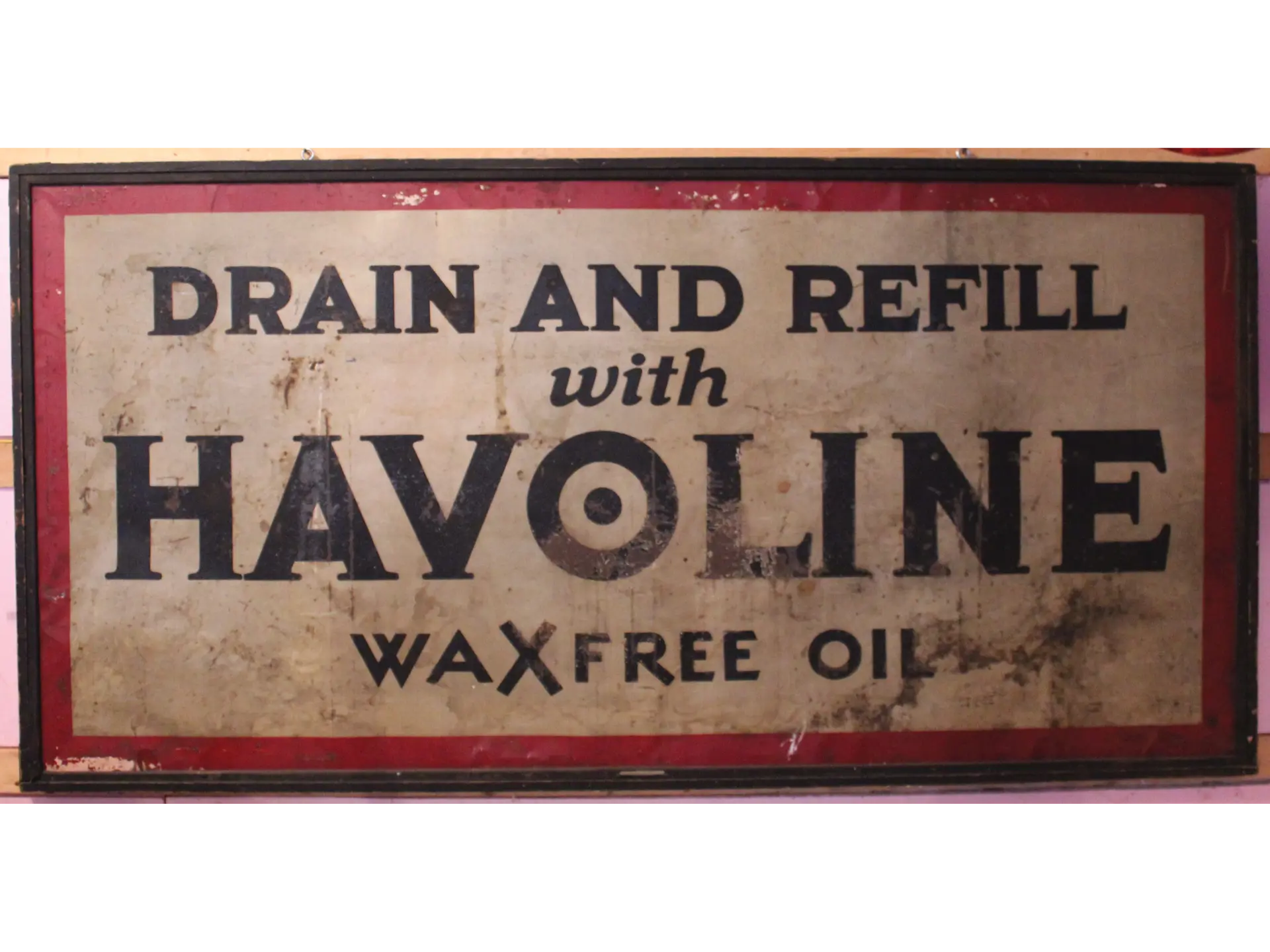 Havoline Original Self-Framed Tin Sign | Auburn Spring 2018 | RM Sotheby's