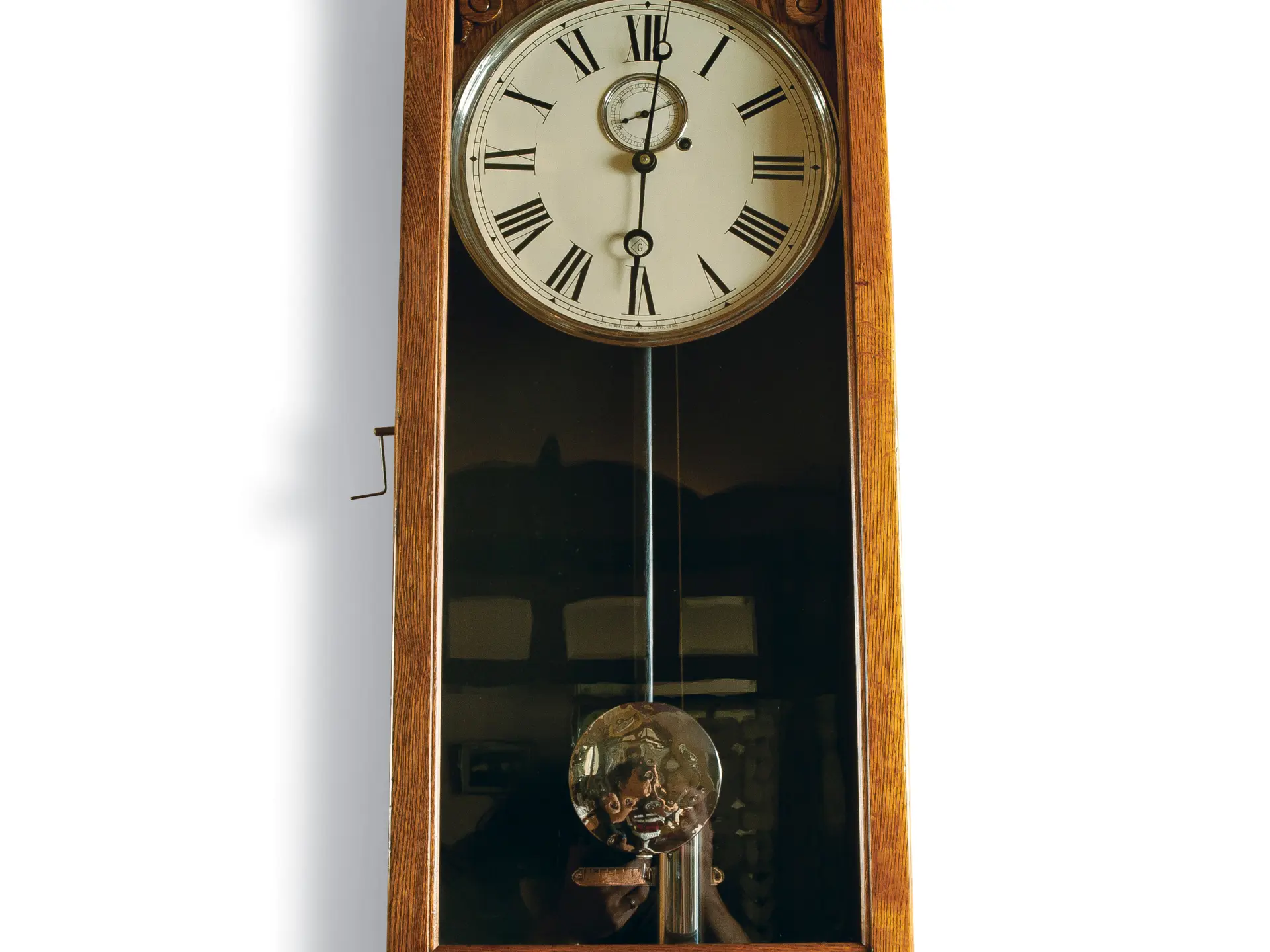 Fine American Renaissance Revival Oak "School House" Wall-Mounted Eight ...