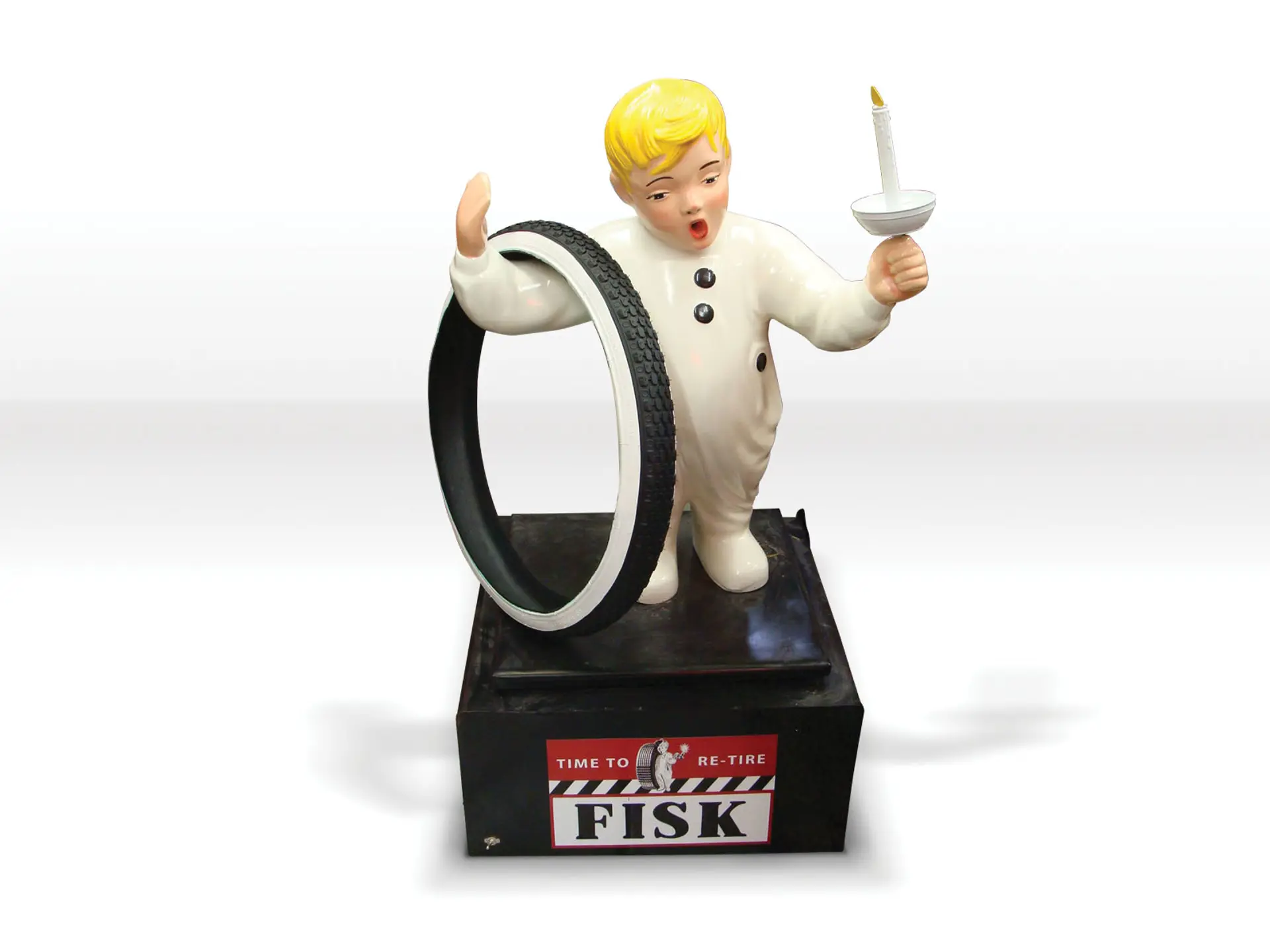 Fully Restored Store Display Rotating Fisk Tire Mascot, Fisk Tire Boy ...
