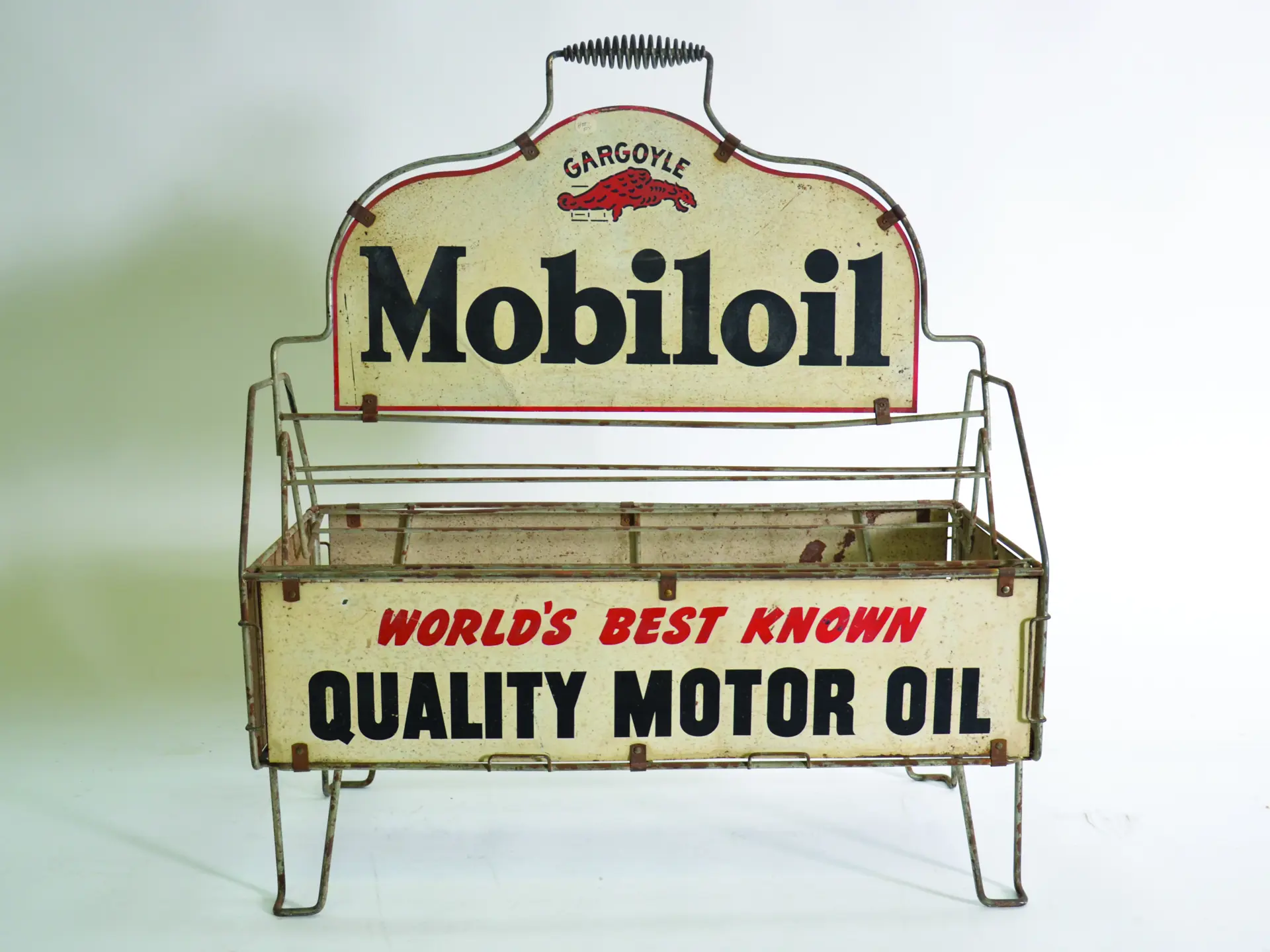 A ‘Mobiloil Gargoyle’ glass oil bottle rack holder. | Auburn Fall 2016 ...