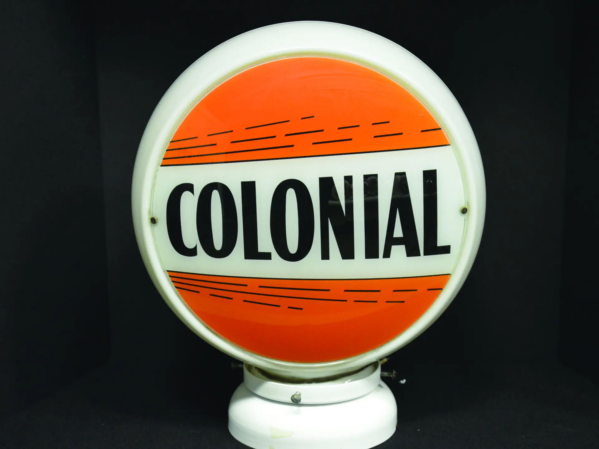 An original Colonial, wide body milk glass gas globe. | Auburn Fall ...