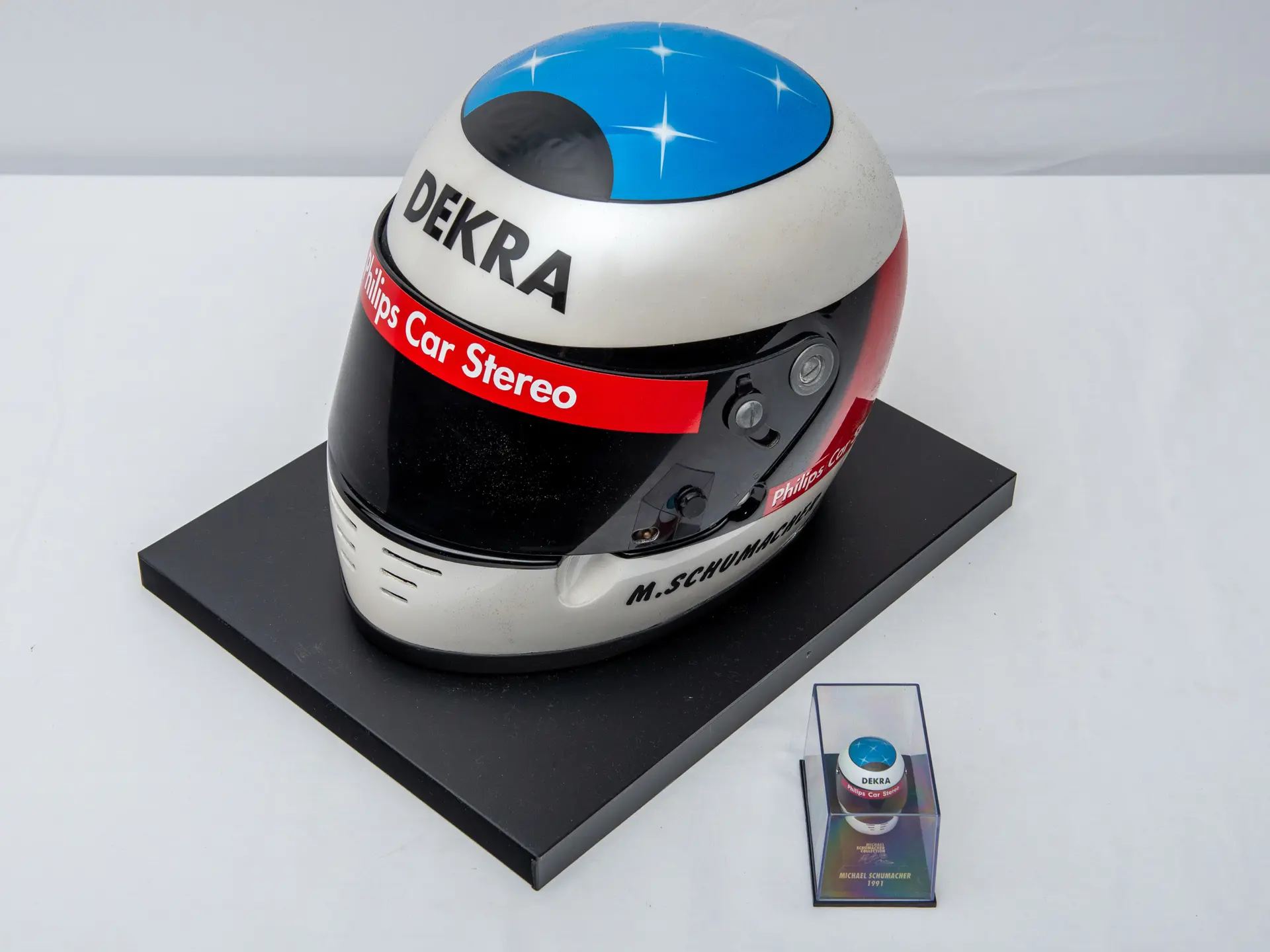 1991 Michael Schumacher Arai Team 7UP Jordan Formula 1 Replica Helmet ...