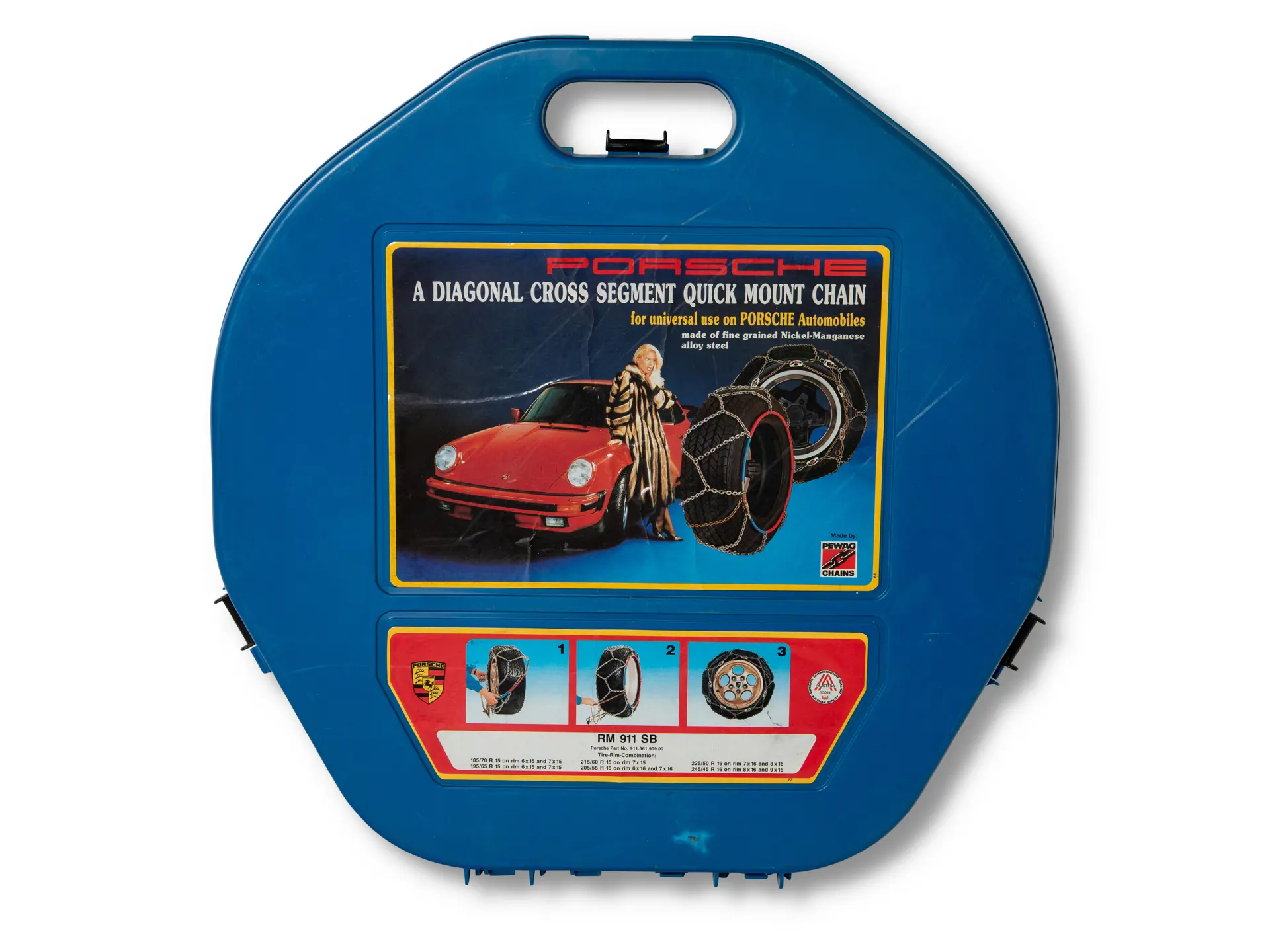 Porsche Diagonal Cross Segment Quick Mount Tire Chain Kit by Pewag ...