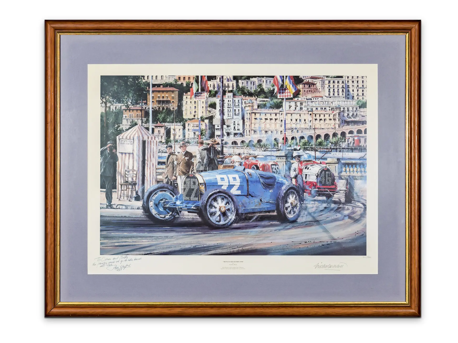 Monaco Grand Prix 1930 Framed Painting by Nicholas Watts | Hershey 2022 ...