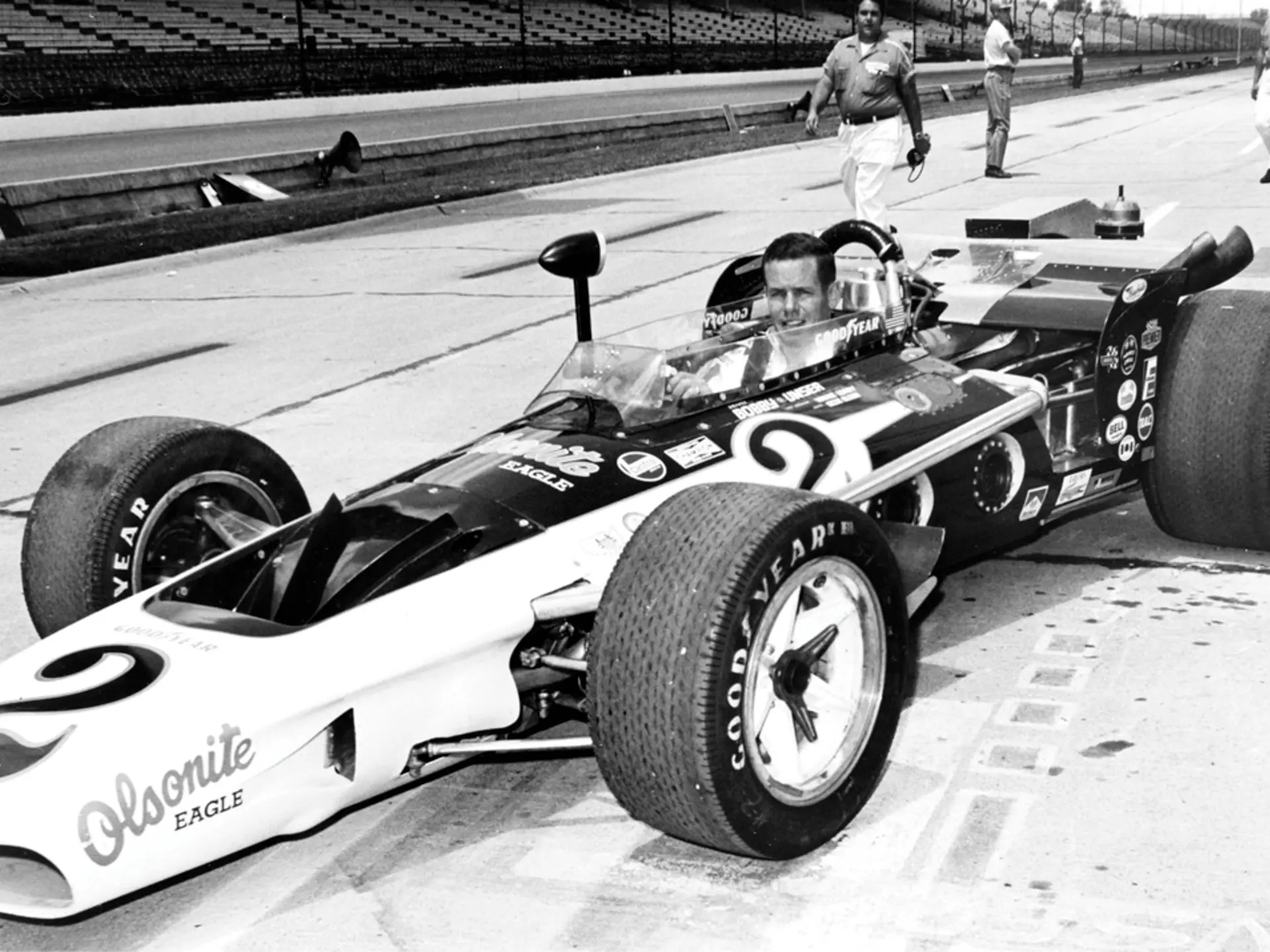 1971 Indy 500 Eagle, driven by Bobby Unser ~Autographed By Dan Gurney ...