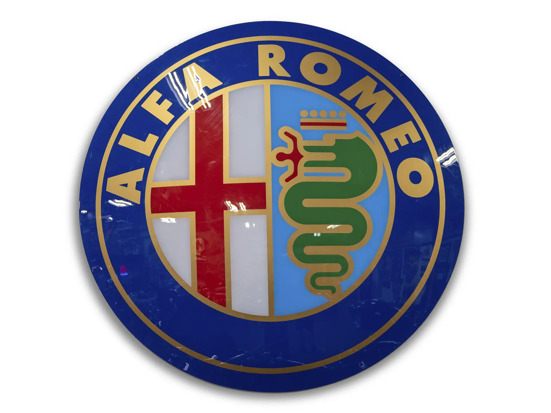 Alfa Romeo Convex Dealership Sign | Gene Ponder Collection | RM Sotheby's