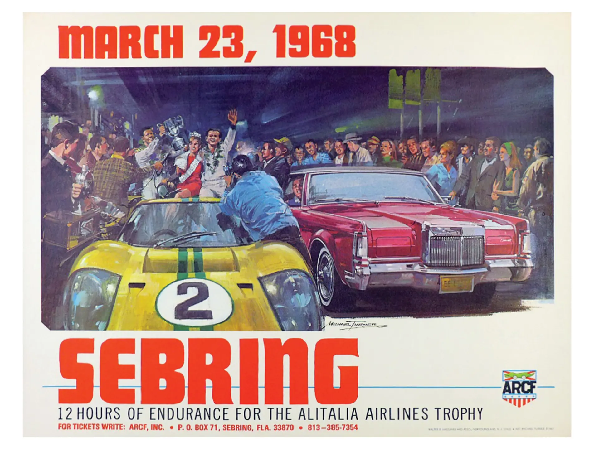 Sebring, 12 Hours of Endurance, 1968 | Original Racing Posters, 1925 ...