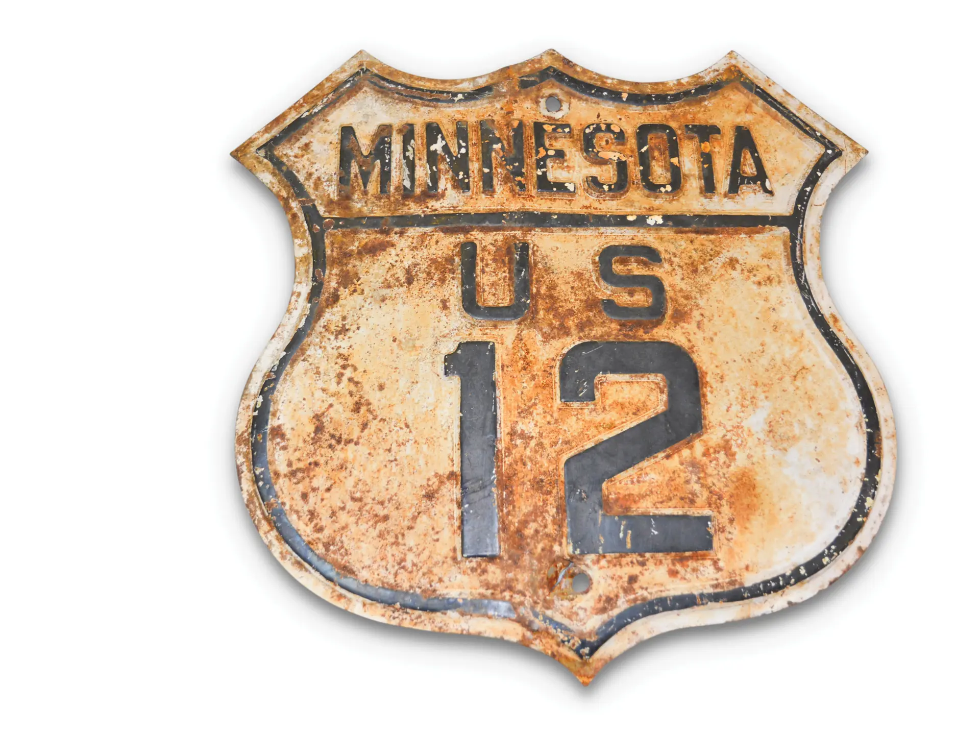 Minnesota U.S. Route 12 Shield Tin Sign | Auburn Fall 2019 | RM Sotheby's