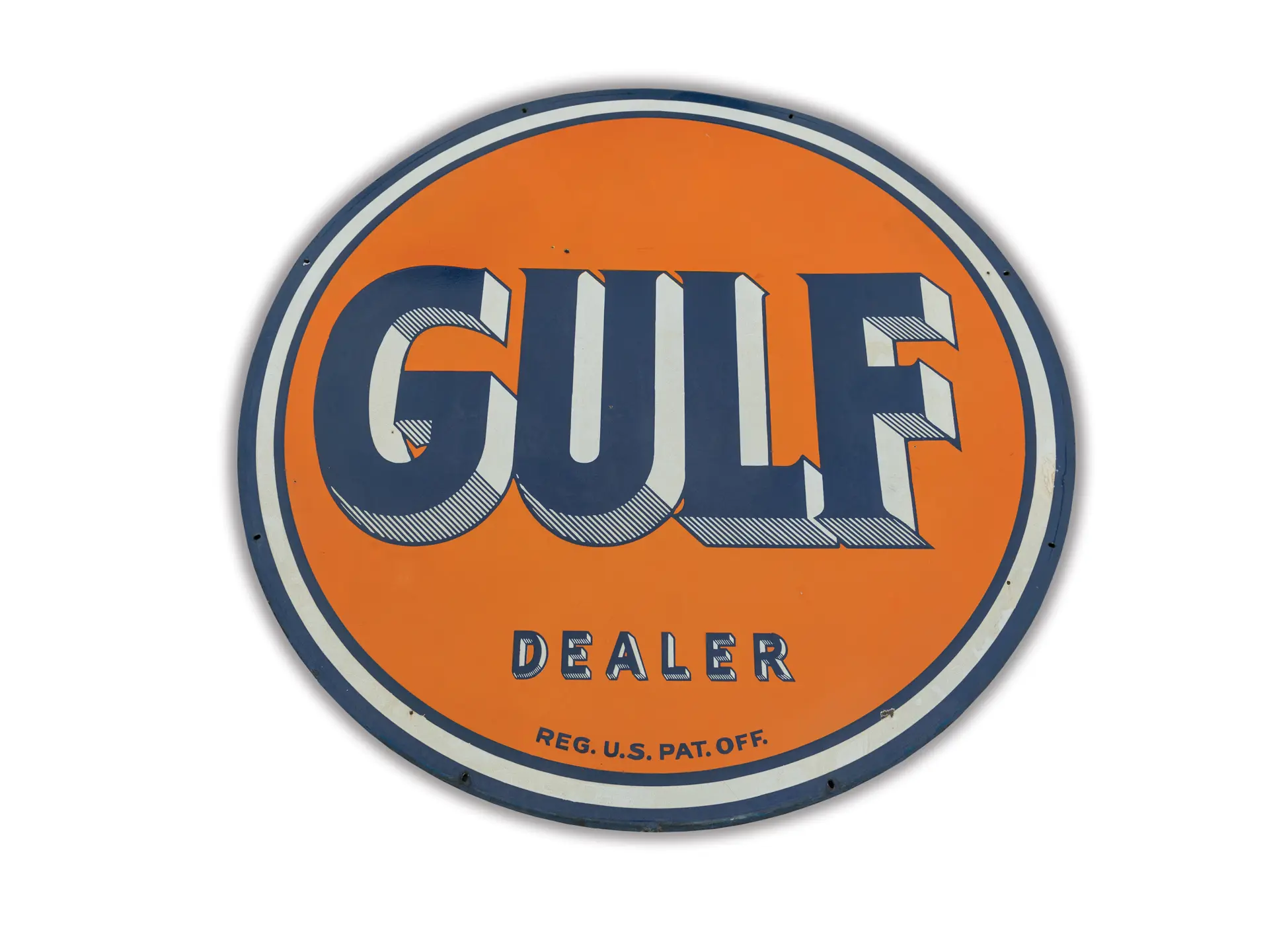 Gulf Dealer Double-Sided Porcelain Sign | Hershey 2018 | RM Sotheby's