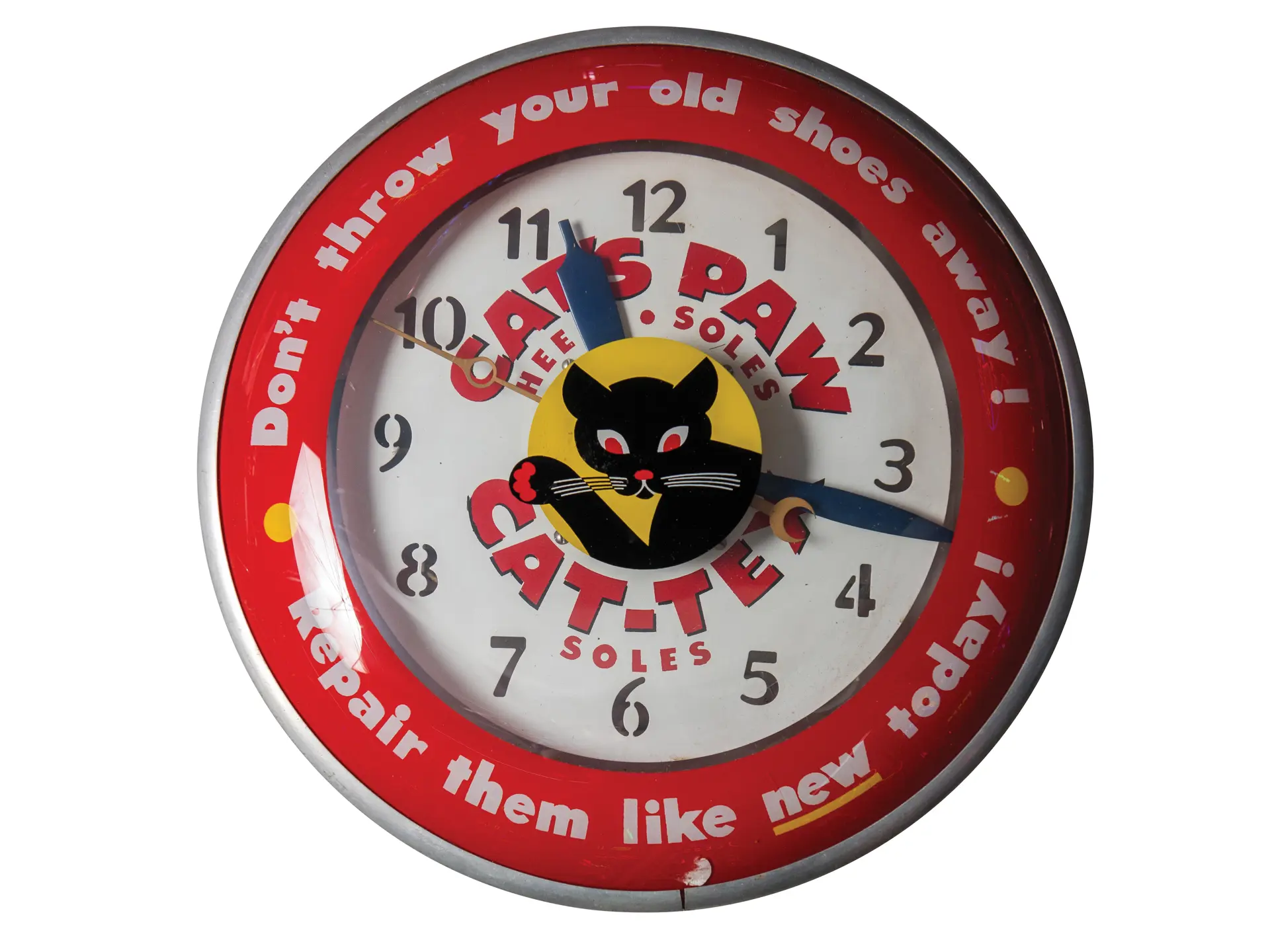 Cat's Paw Cat-Tex Soles Lighted Clock | The Dingman Collection | RM ...