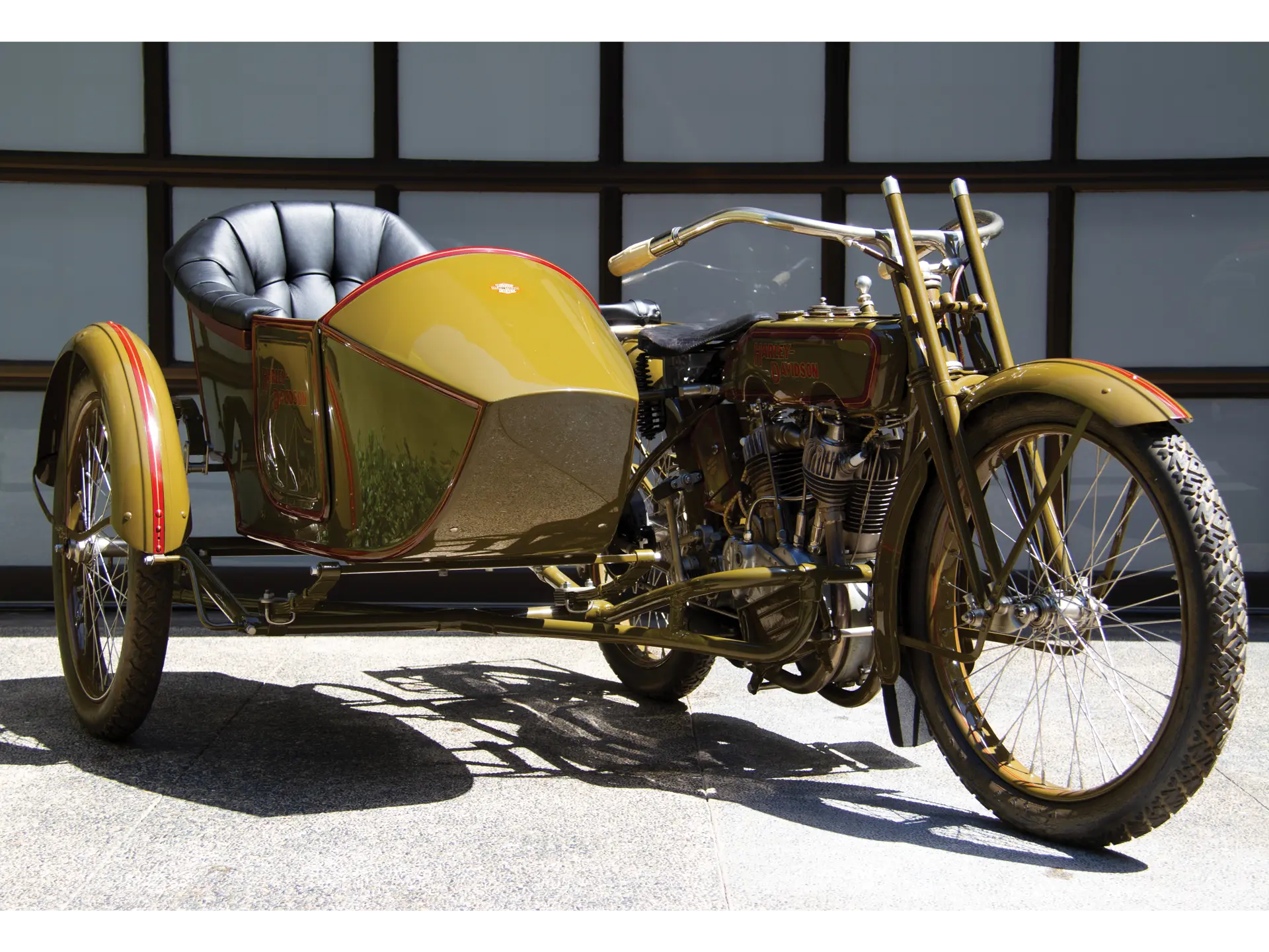 1918 Harley-Davidson Model J with Sidecar | Hershey 2019 | RM Sotheby's