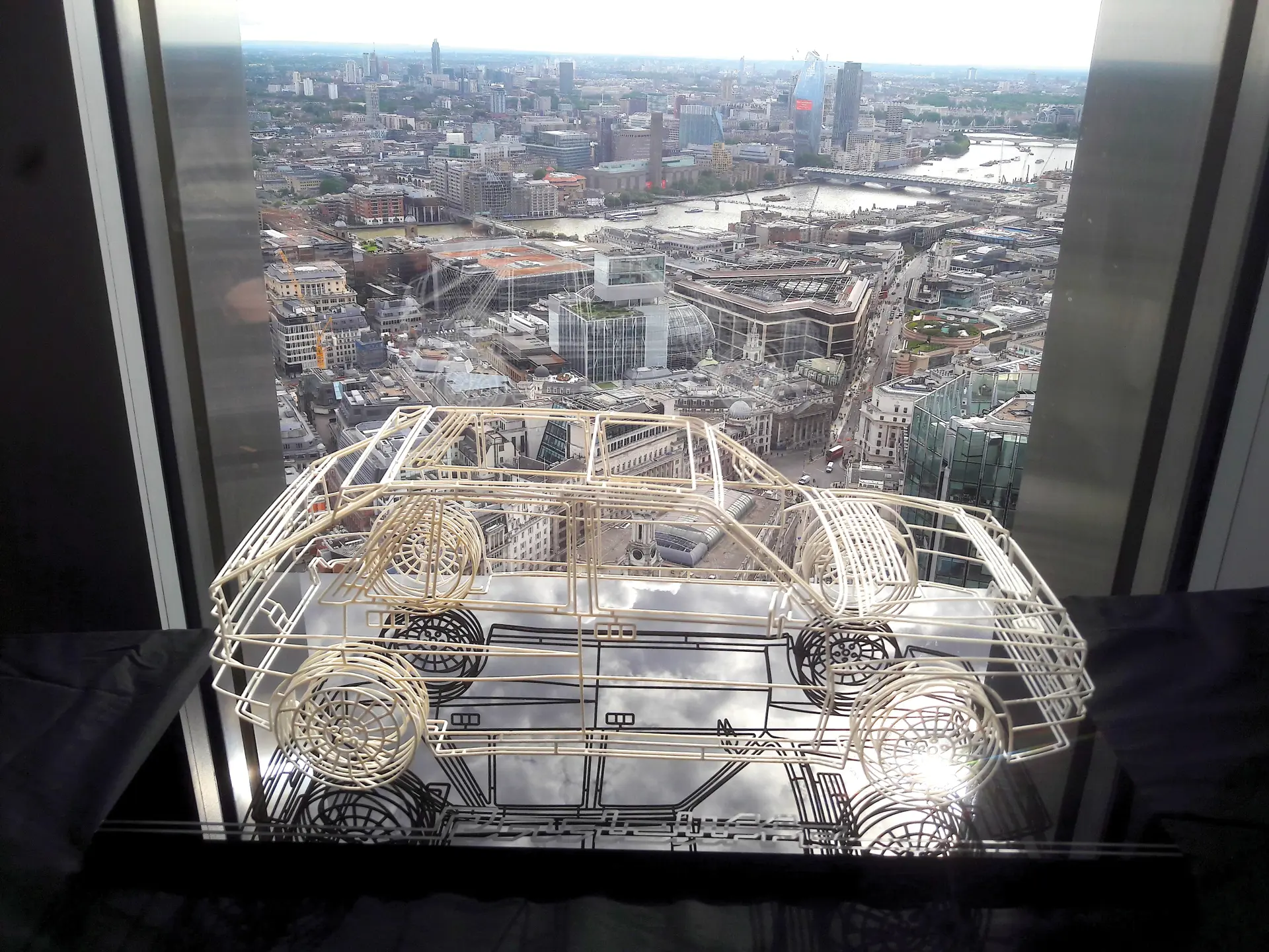 Lancia Delta Wireframe Sculpture by Benedict Radcliffe, 2017 | London ...