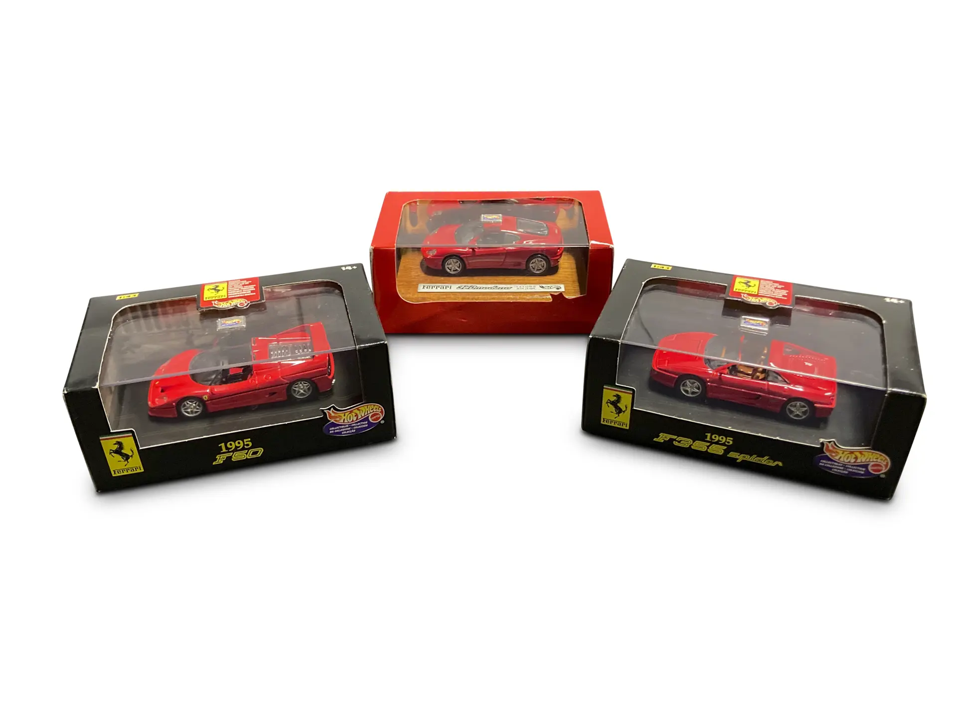Ferrari F355 Spider, Ferrari F50, and Ferrari 360 Modena 1:43 Scale ...
