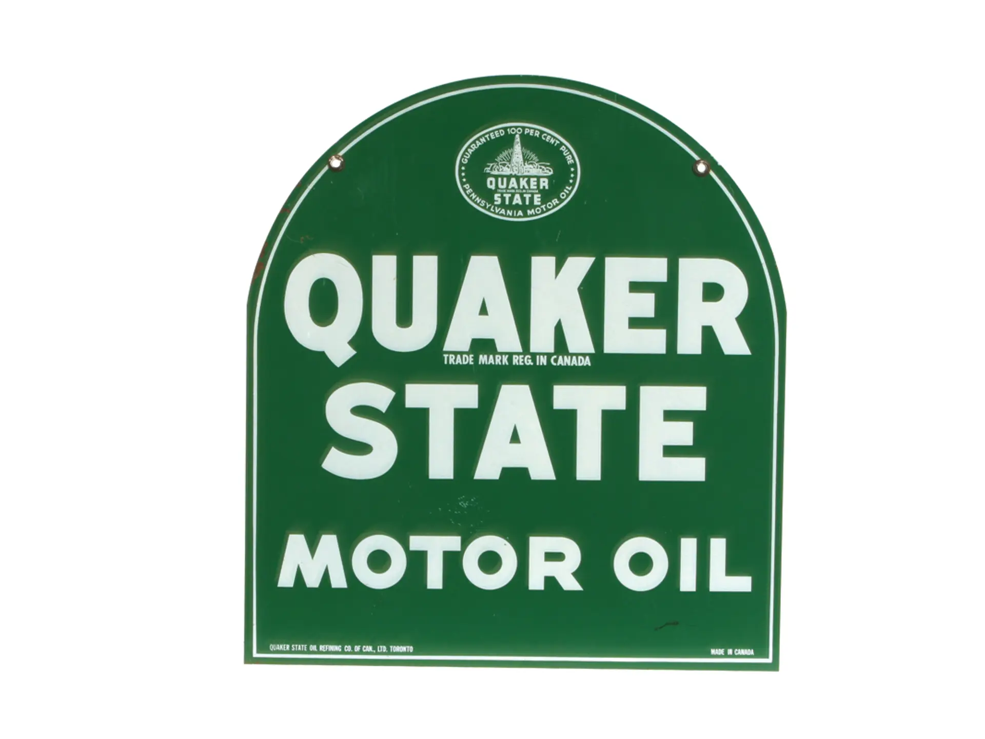QUAKER STATE SIGN | Private Collection of Tom & Marlene Stackhouse | RM ...