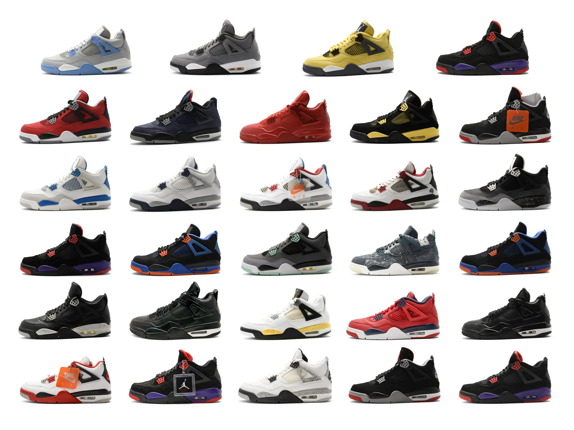 Set of 29 | Nike Air Jordan 4 Retro Sneakers | Dare to Dream | The ...